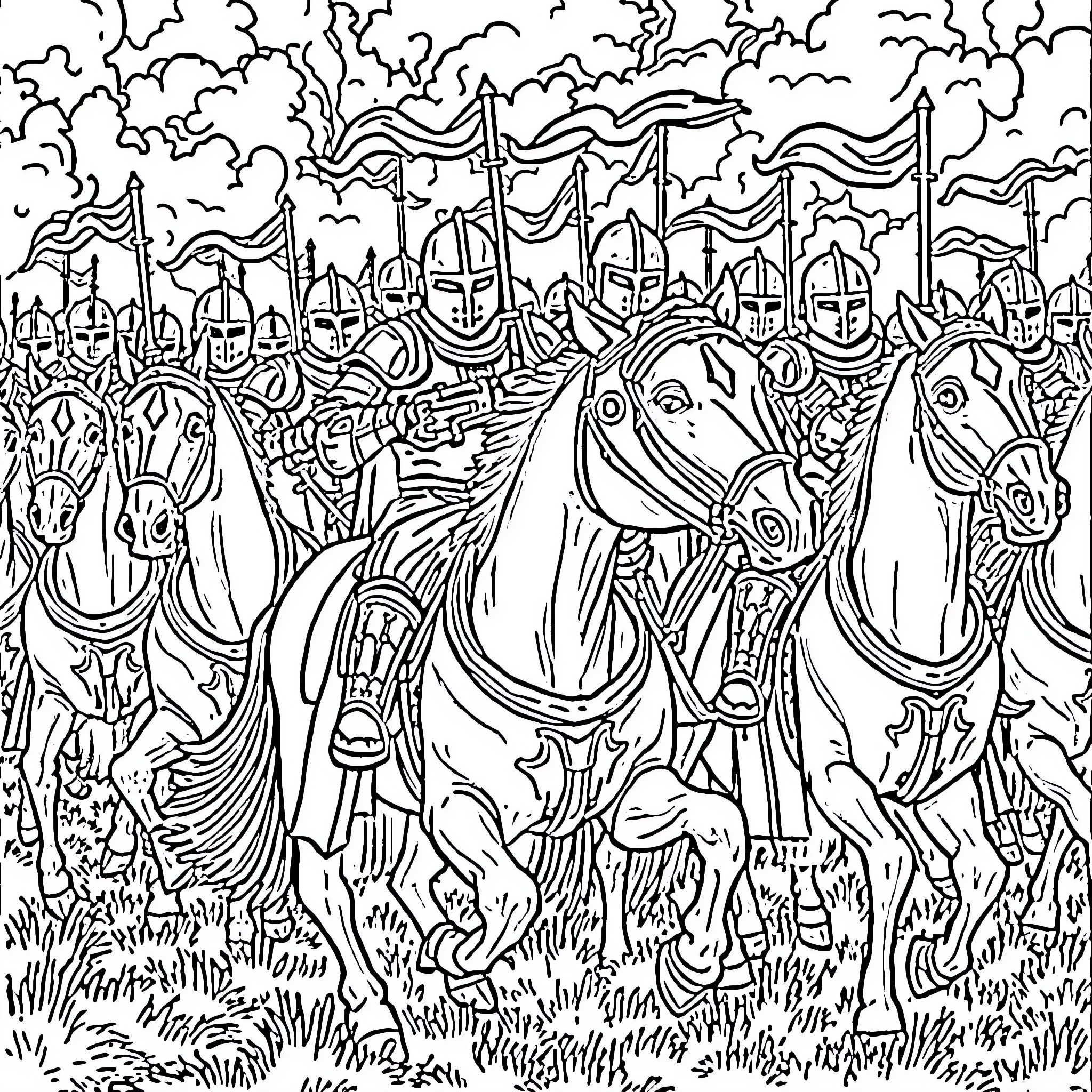 Best Knight Coloring Pages (Free Printable PDF)