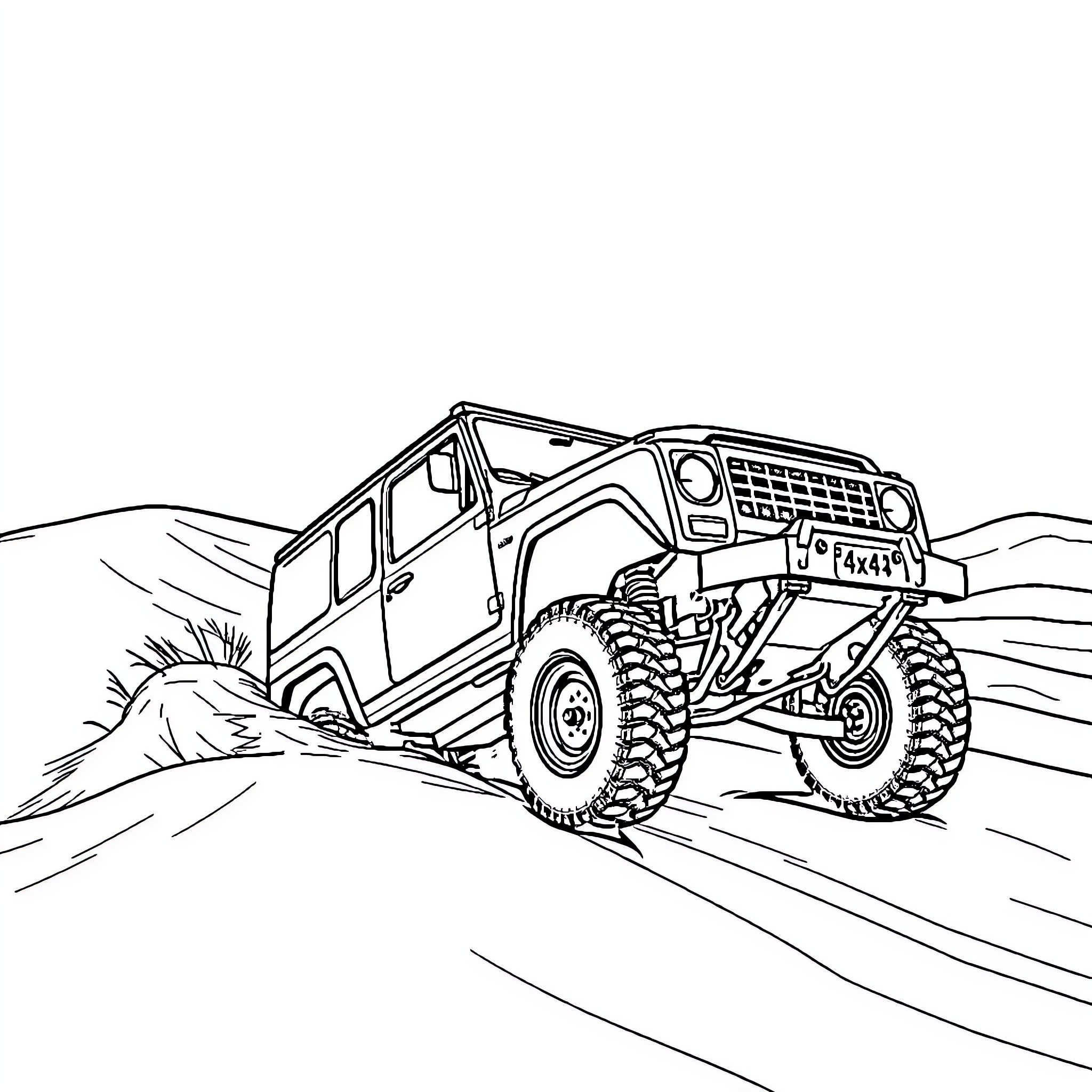 Best 4x4 Coloring Pages (Free Printable PDF)