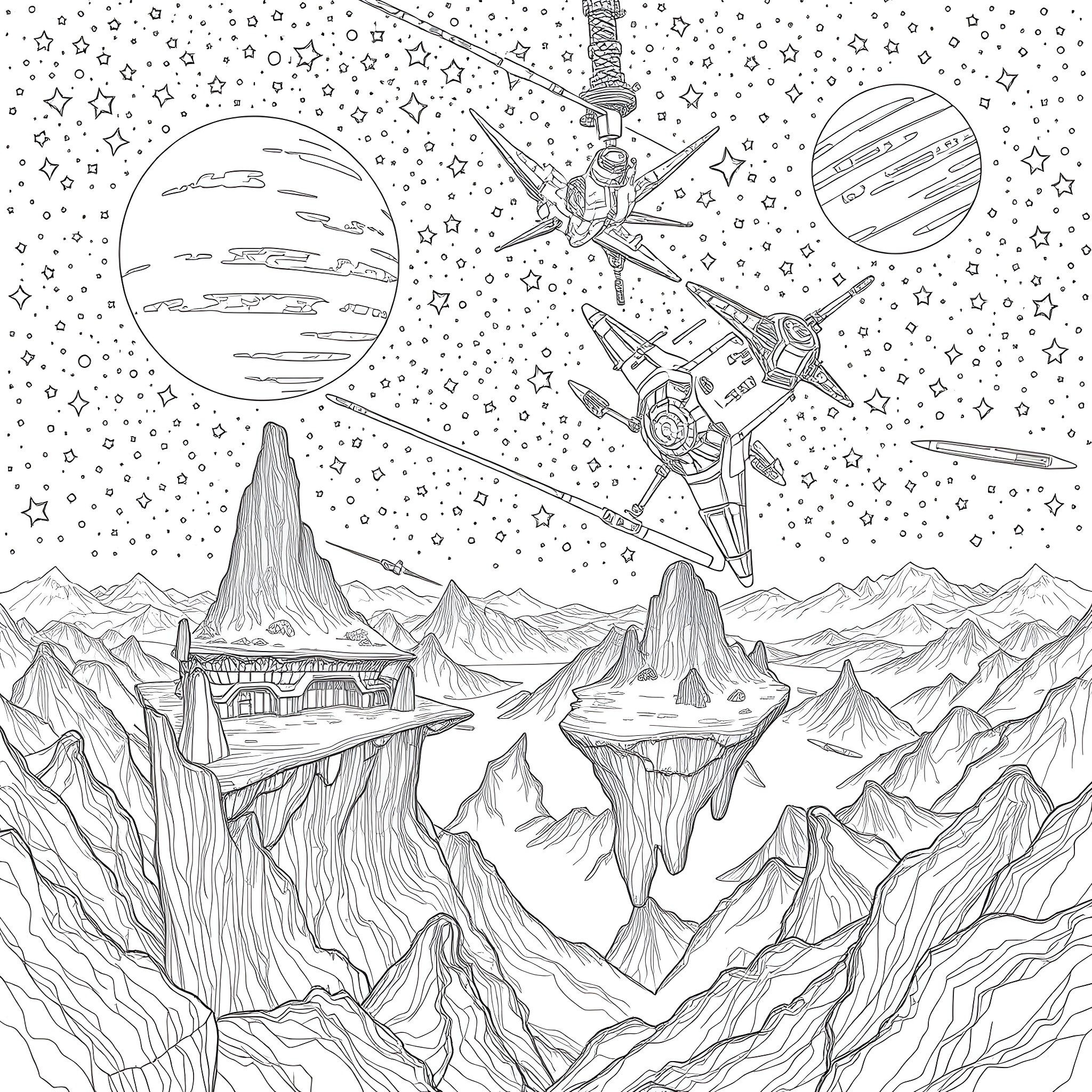 Best Galaxy Coloring Pages (Free Printable PDF)