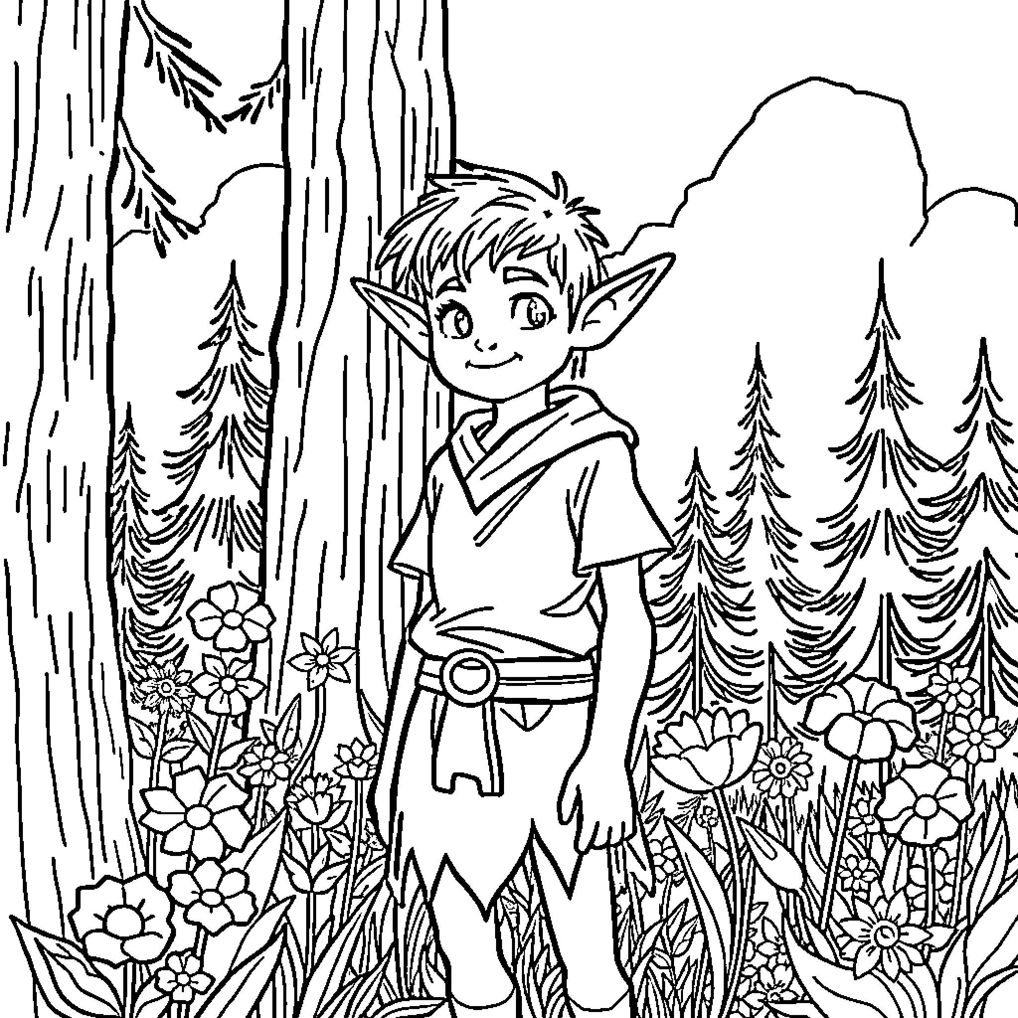 Best Nature Elf Coloring Pages (Free Printable PDF)