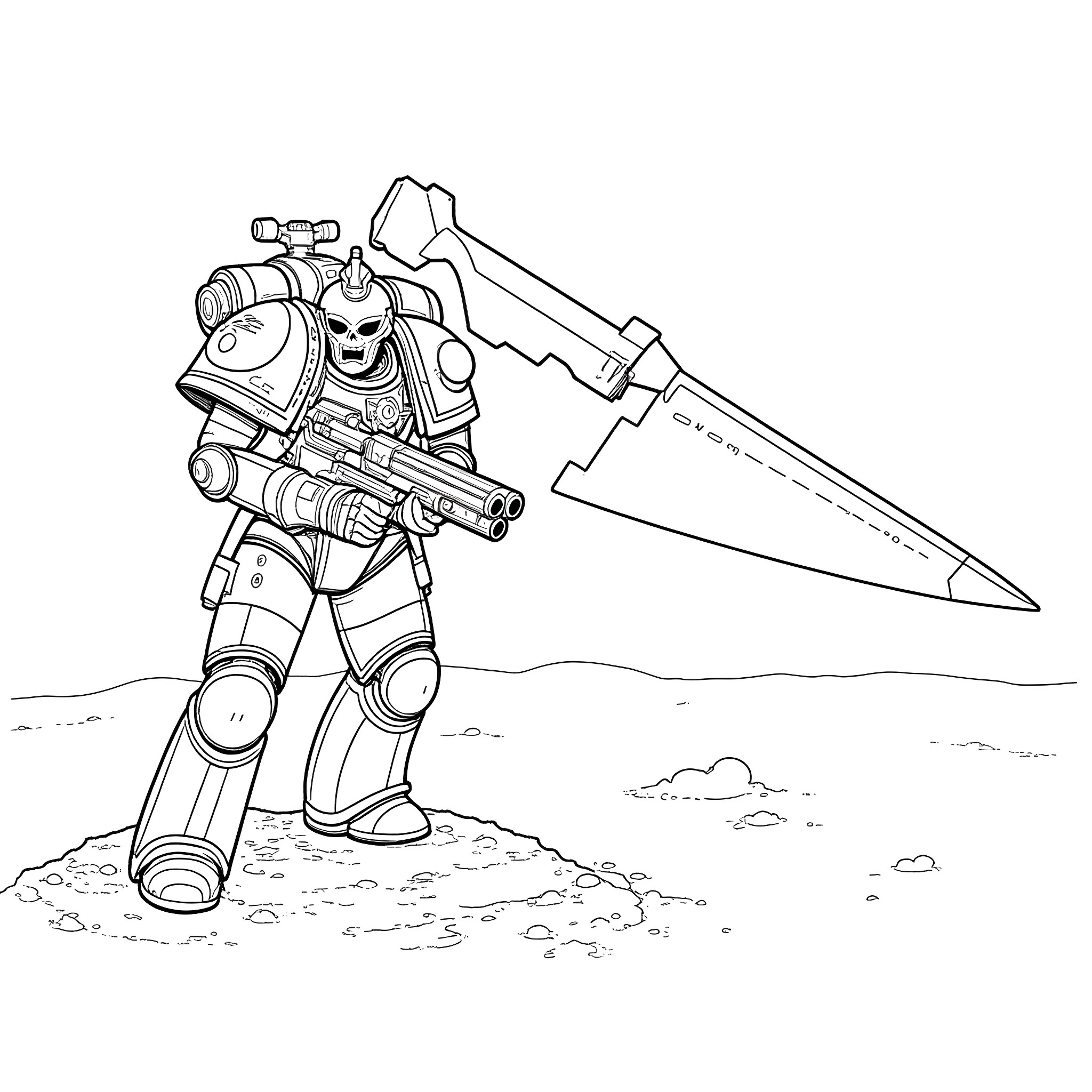 Best Space Marine Coloring Pages (Free Printable PDF)