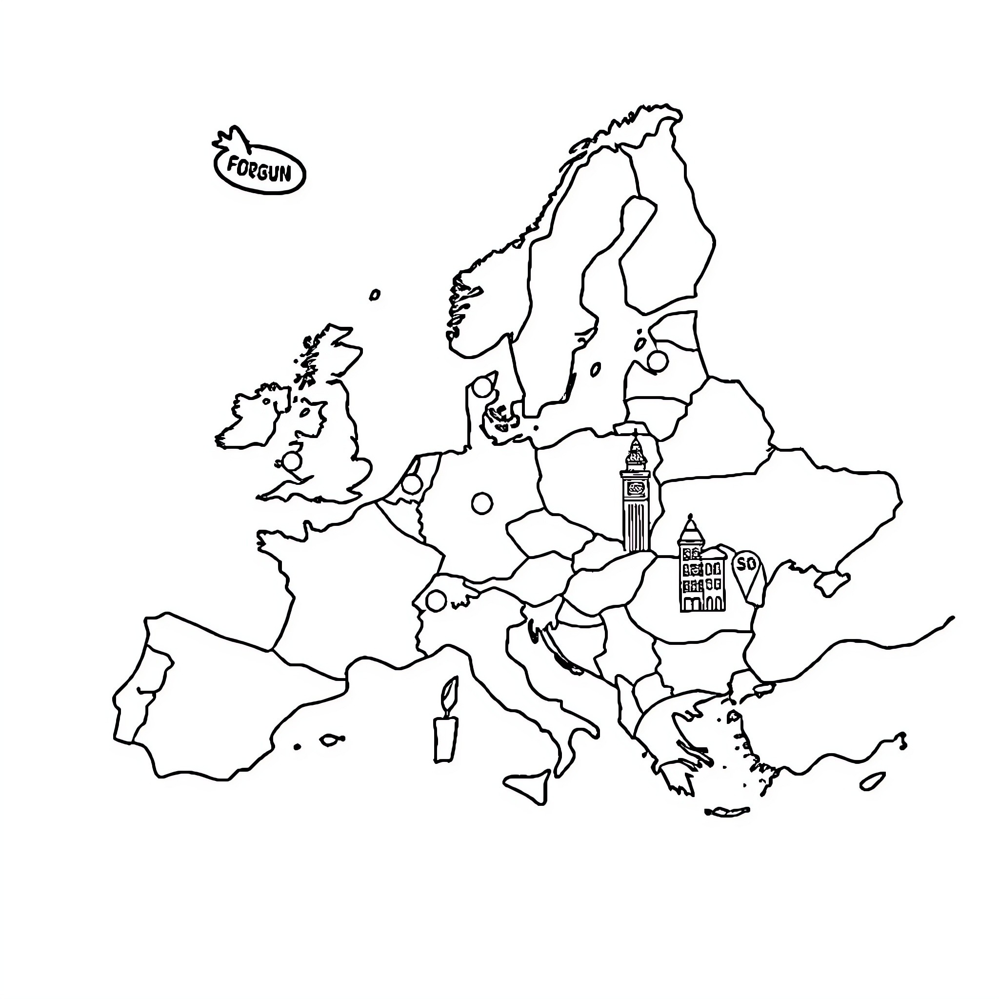 Best Map Coloring Pages (Free Printable PDF)