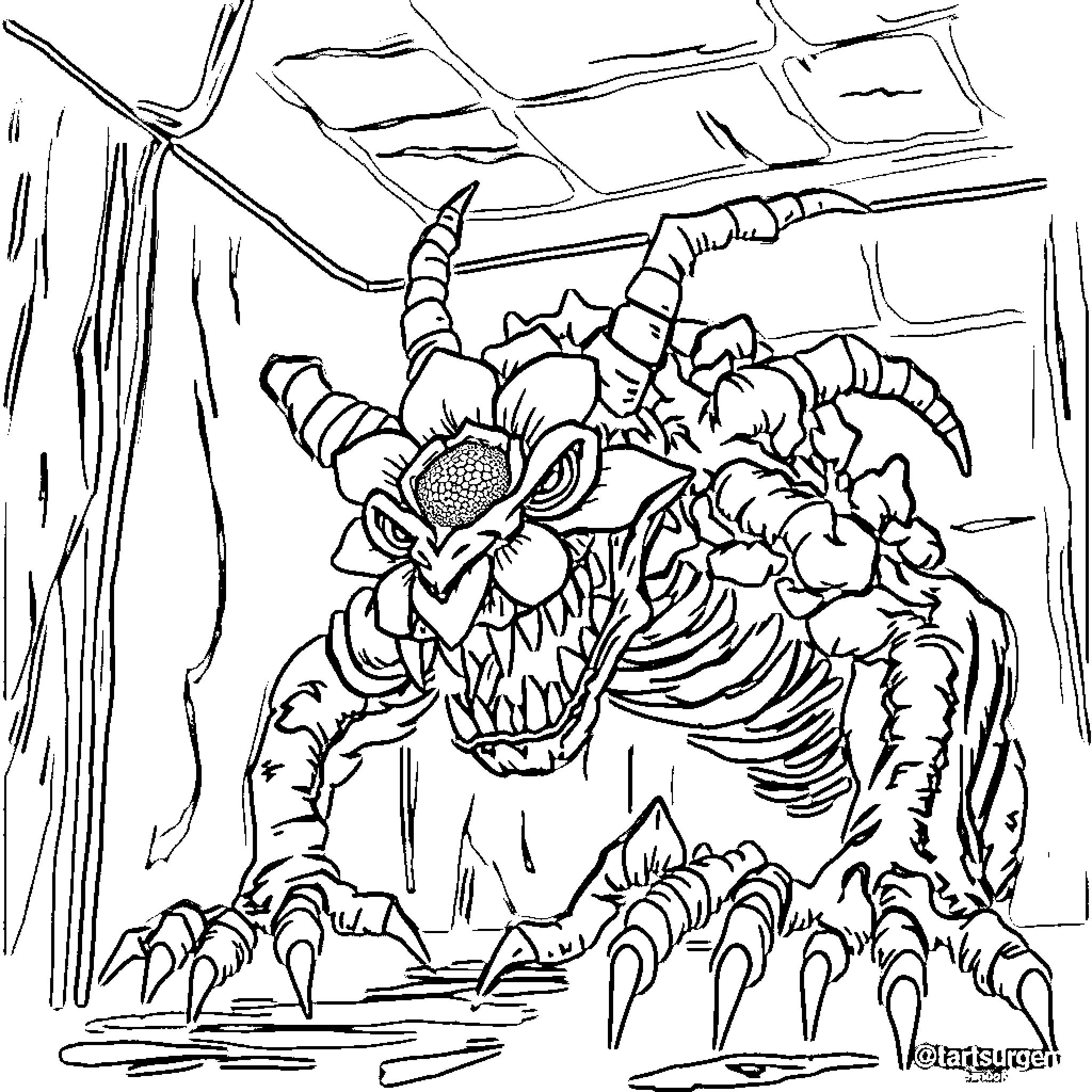 Best Demogorgon Coloring Pages (Free Printable PDF)