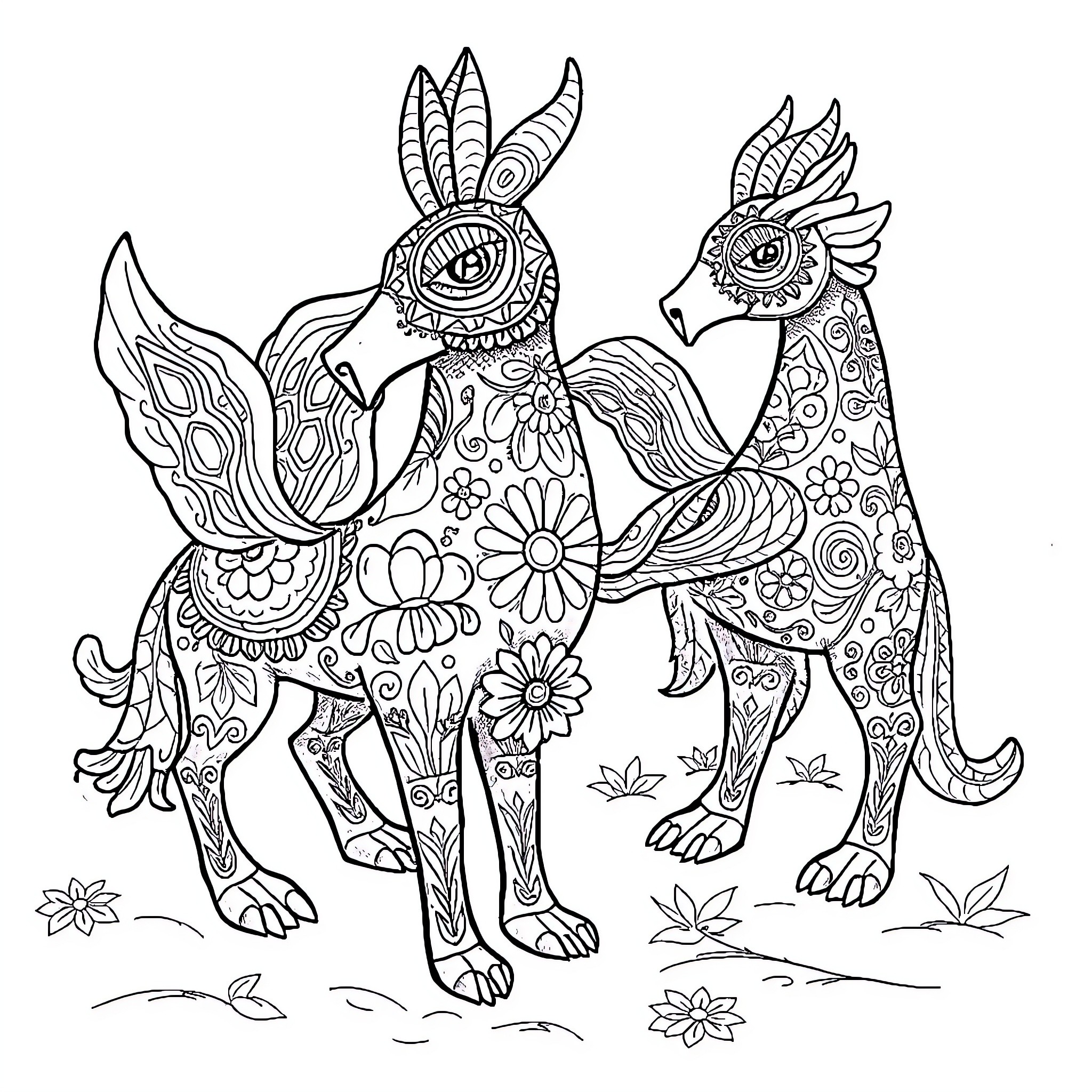 Best Alebrijes Coloring Pages (Free Printable PDF)