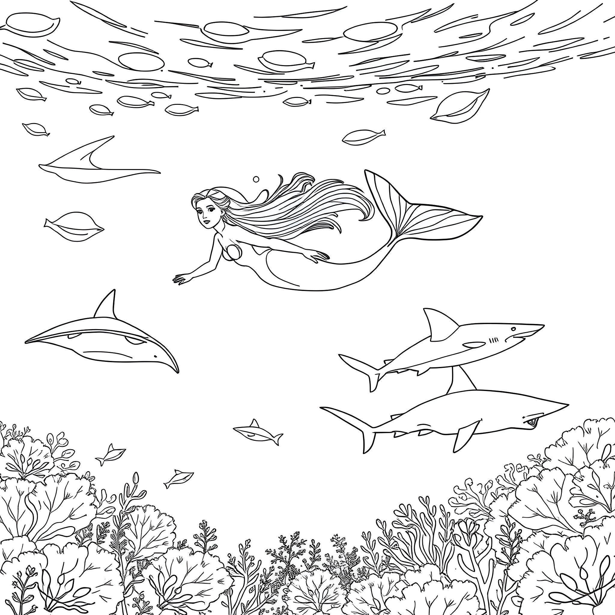 Best Mermaid Coloring Pages (Free Printable PDF)