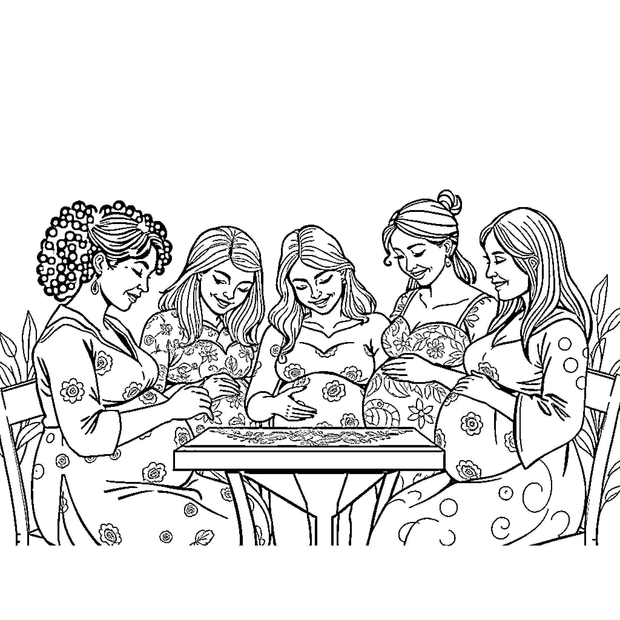 Best Pregnant Women Coloring Pages (Free Printable PDF)