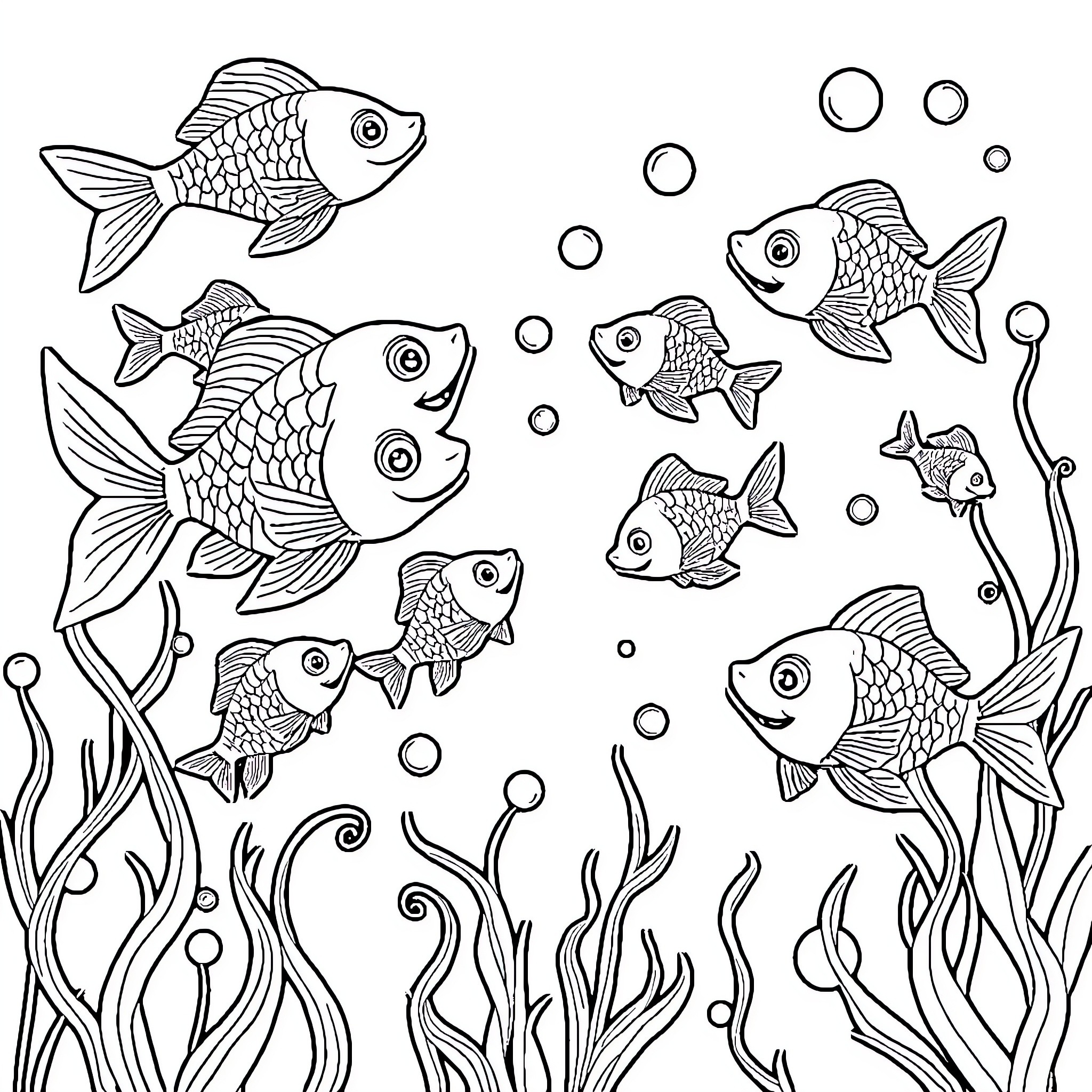211 Best Fish Coloring Pages (Free Printable PDFs)