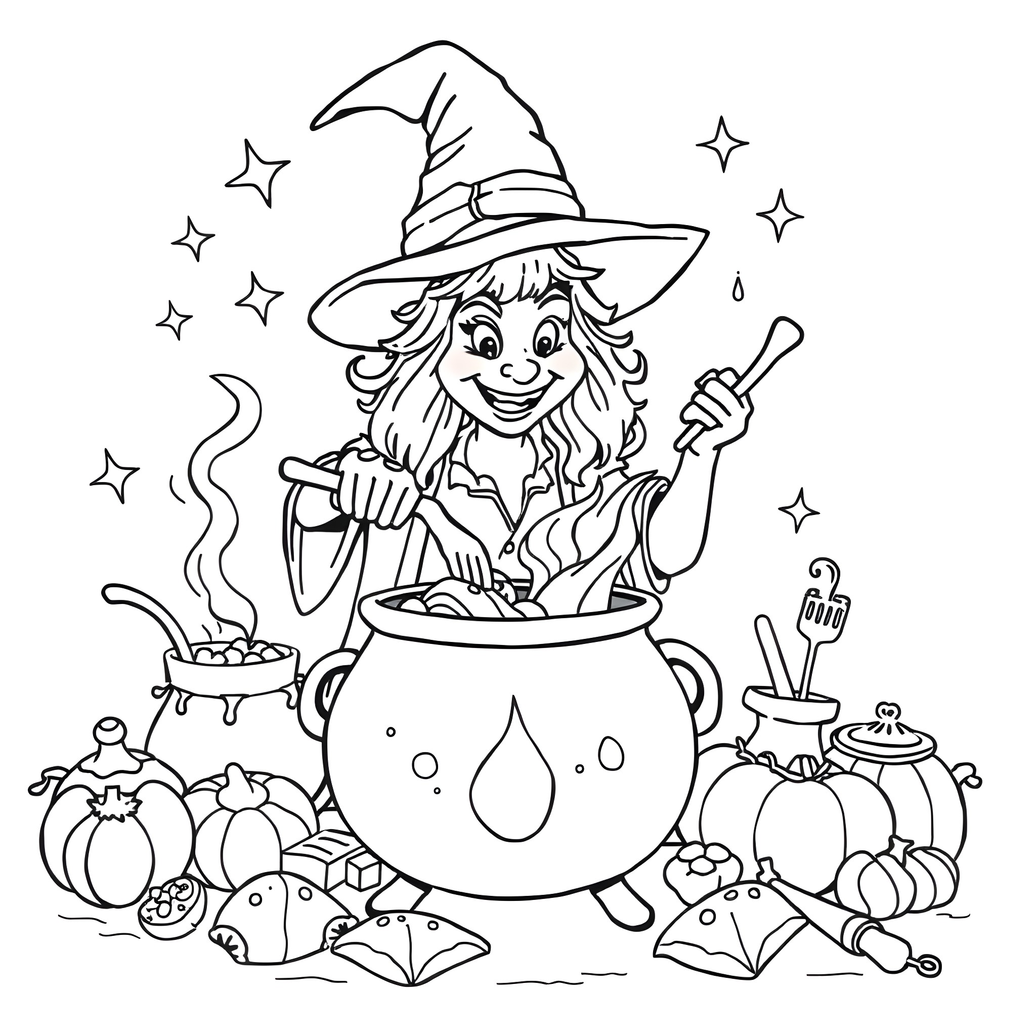 Best Witch Coloring Pages (Free Printable PDF)