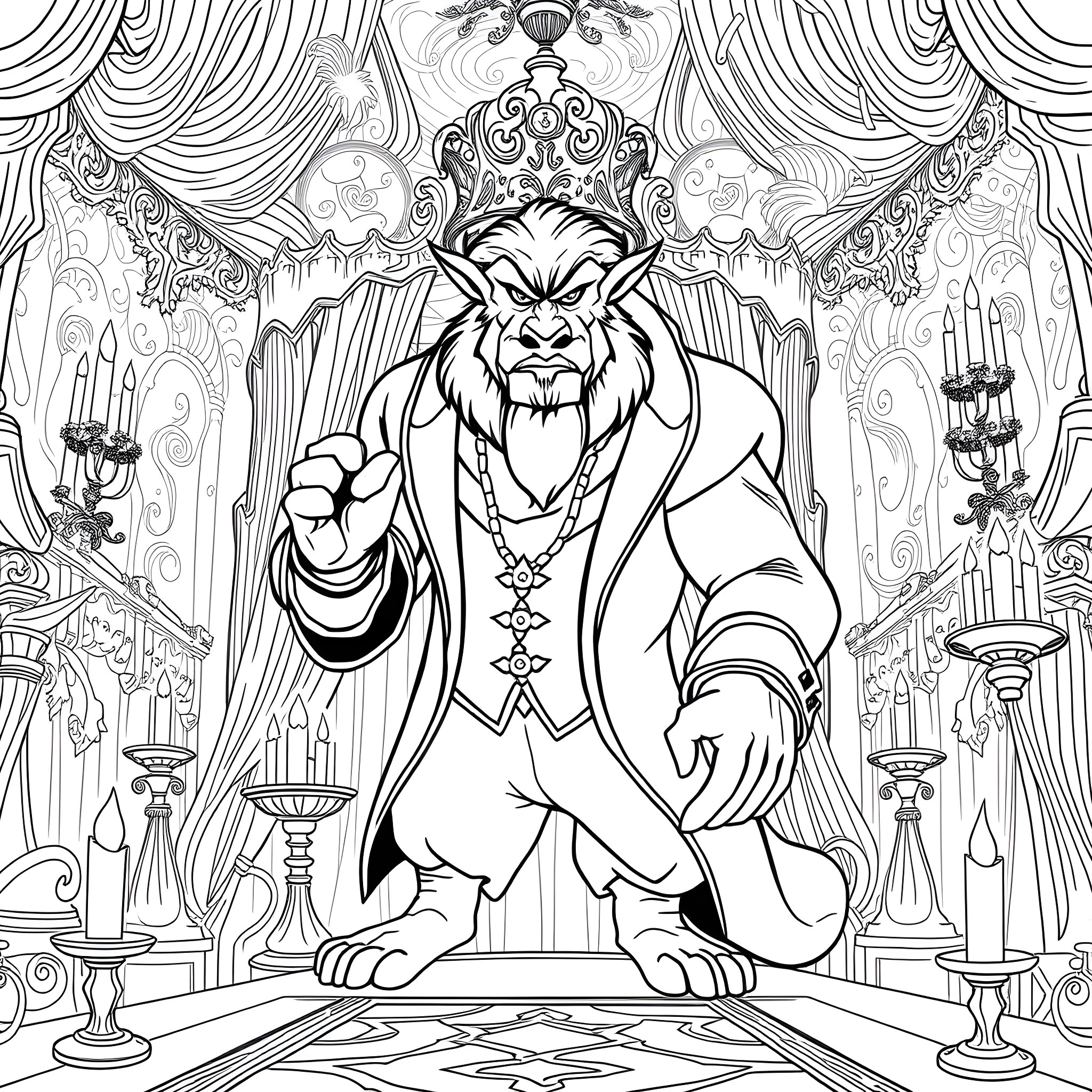 Best Beast Coloring Pages (Free Printable PDF)