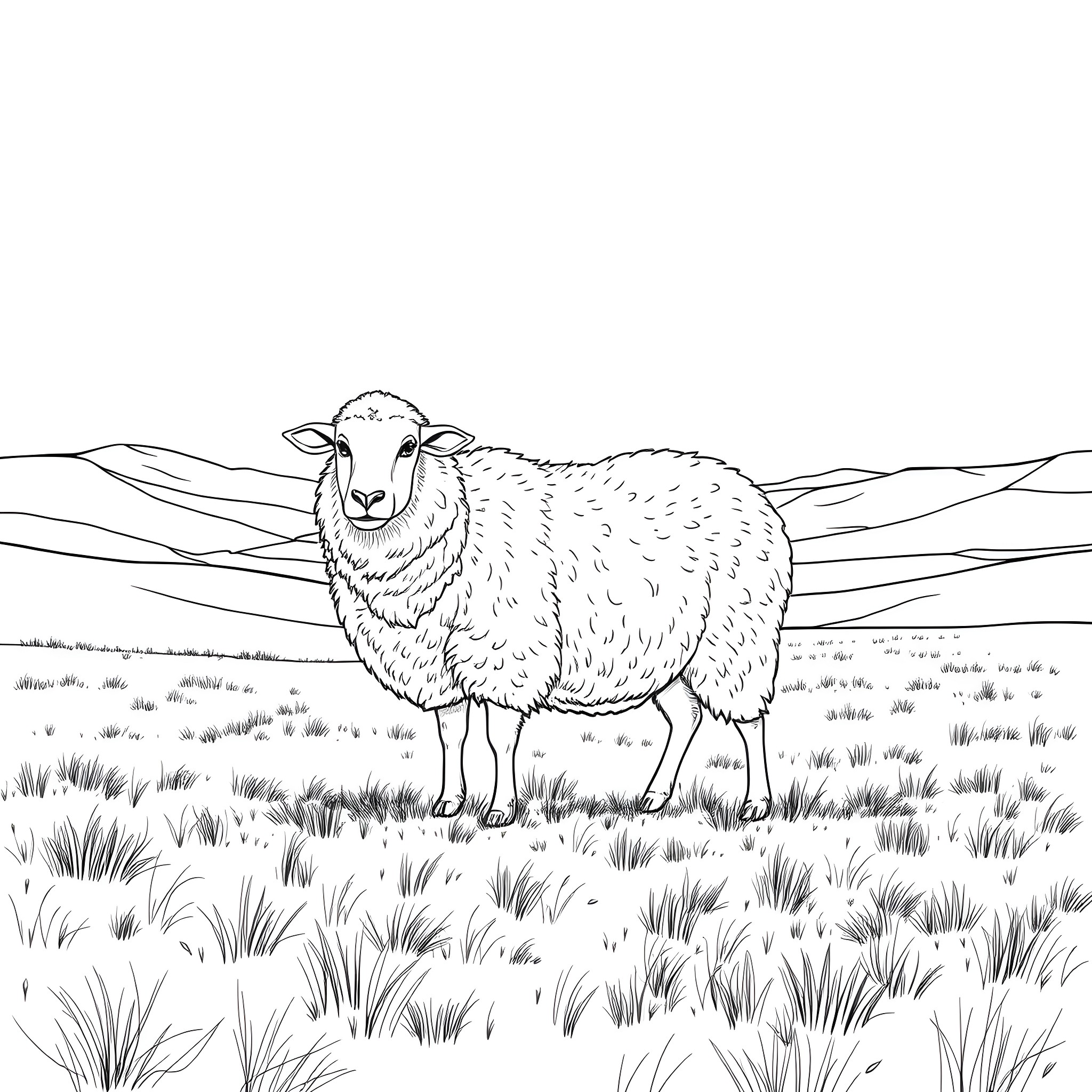 Best Sheep Coloring Pages (Free Printable PDF)