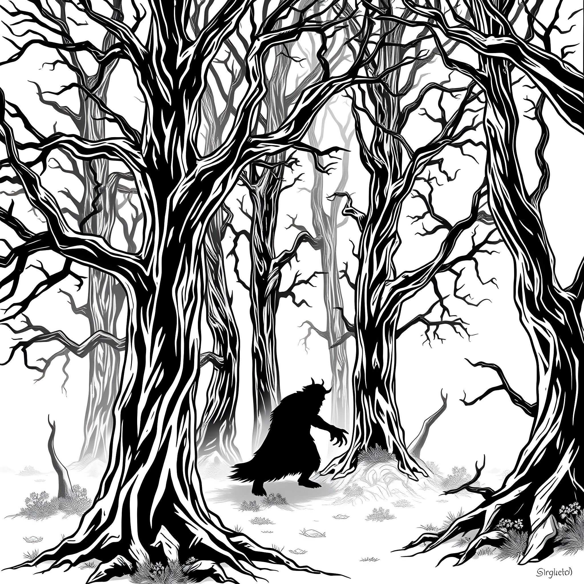 231 Best Wendigo Coloring Pages (Free Printable PDFs)