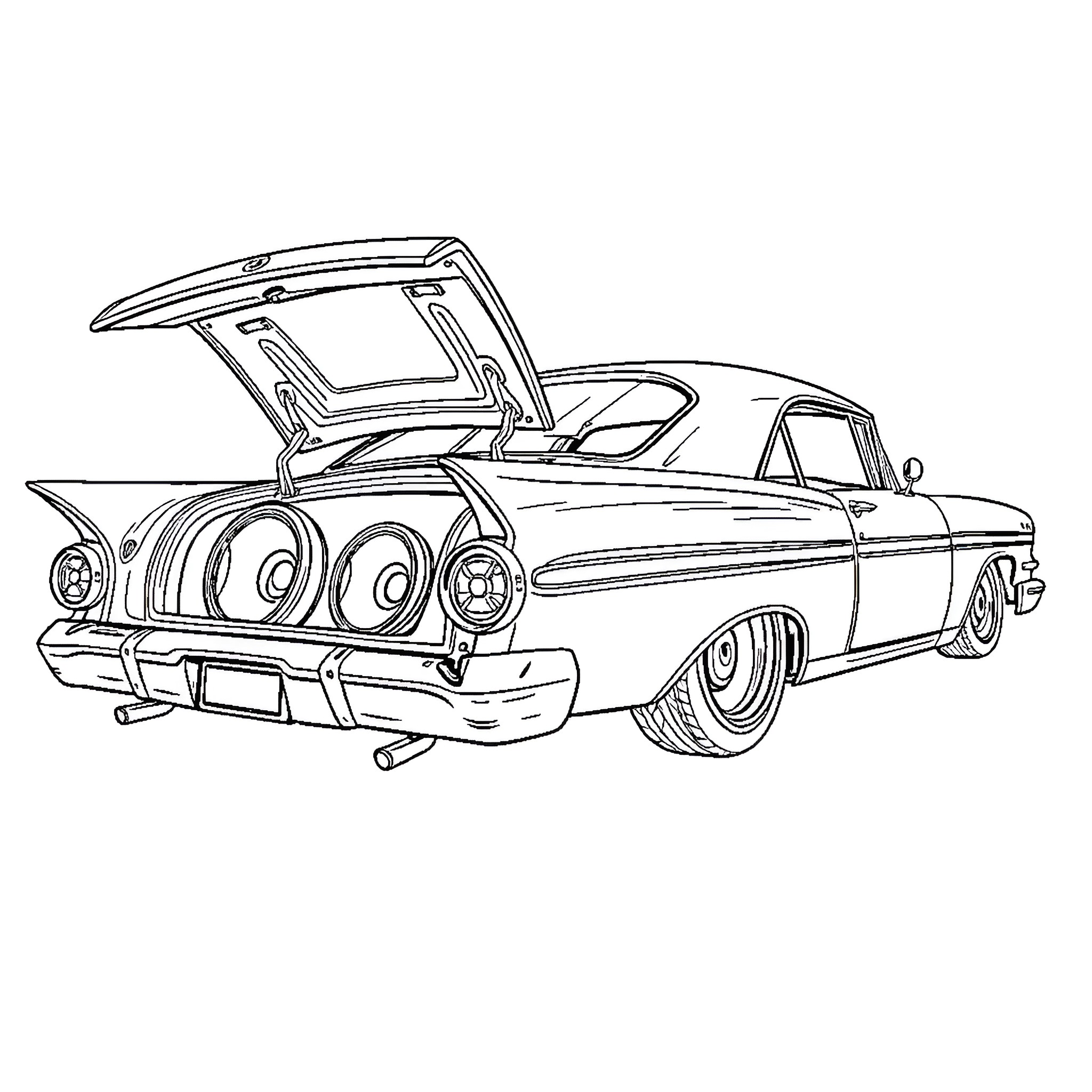 Best Lowrider Coloring Pages (Free Printable PDF)
