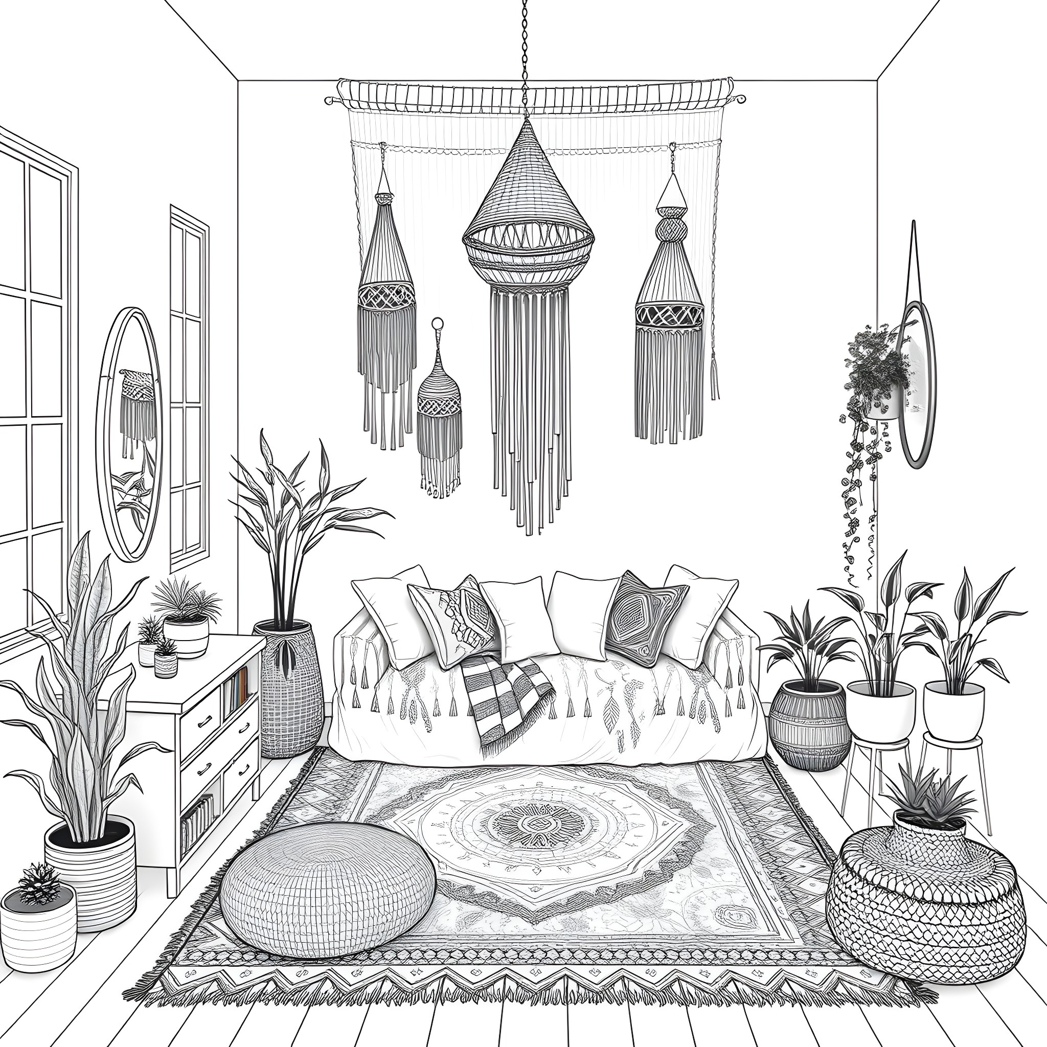 Best Bedroom Coloring Pages (Free Printable PDF)