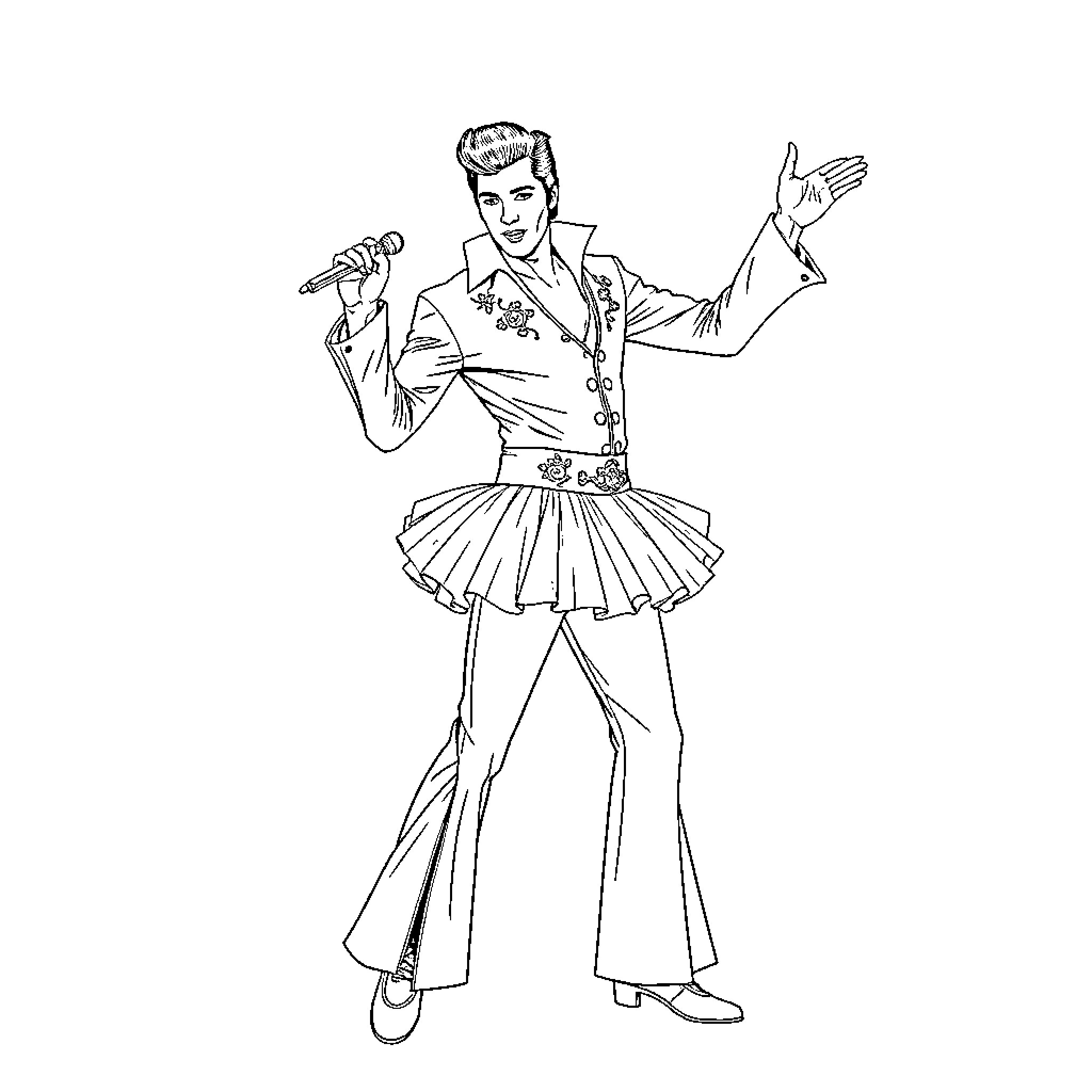 Best Elvis Coloring Pages (Free Printable PDF)
