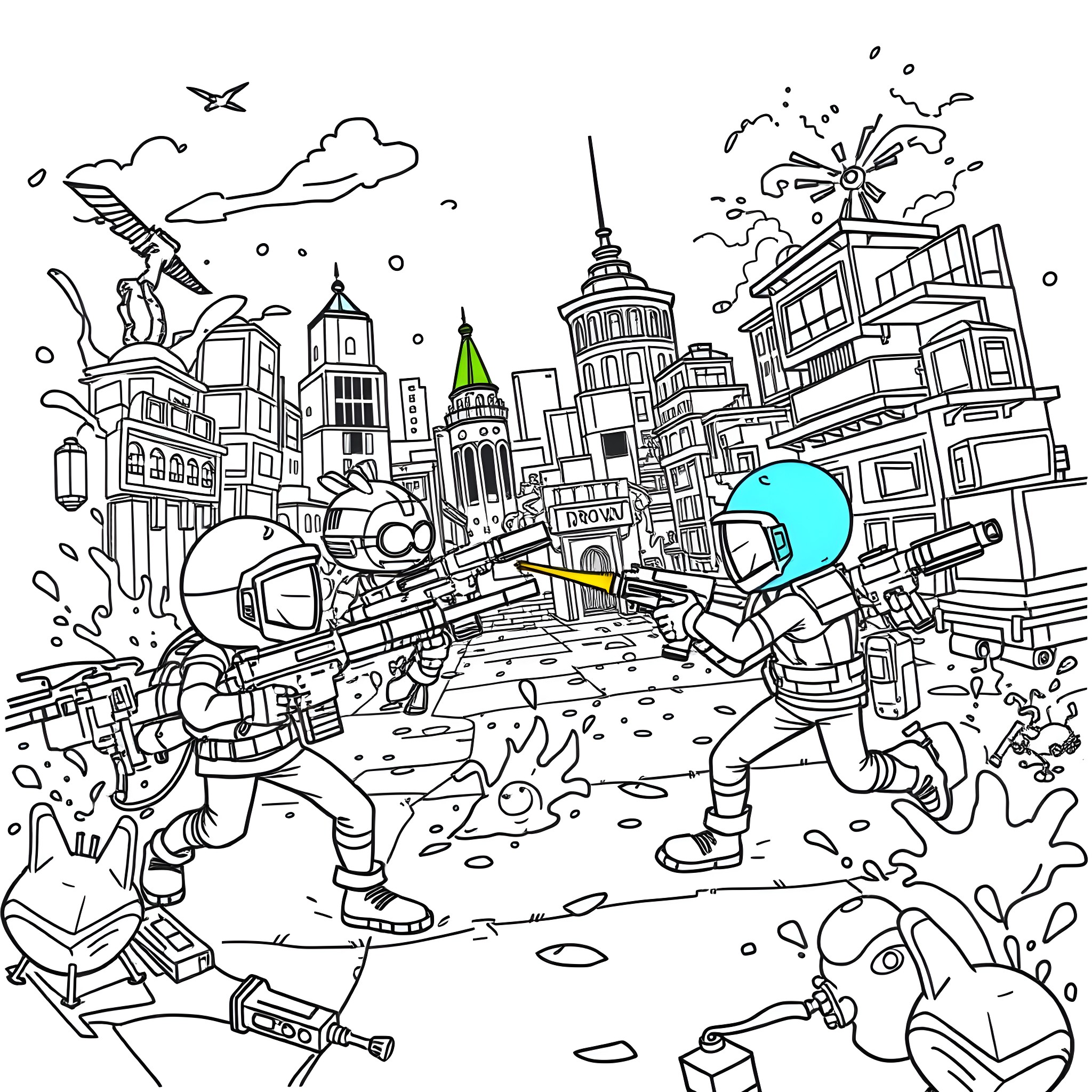 1 Best Splatoon Coloring Pages (Free Printable PDFs)