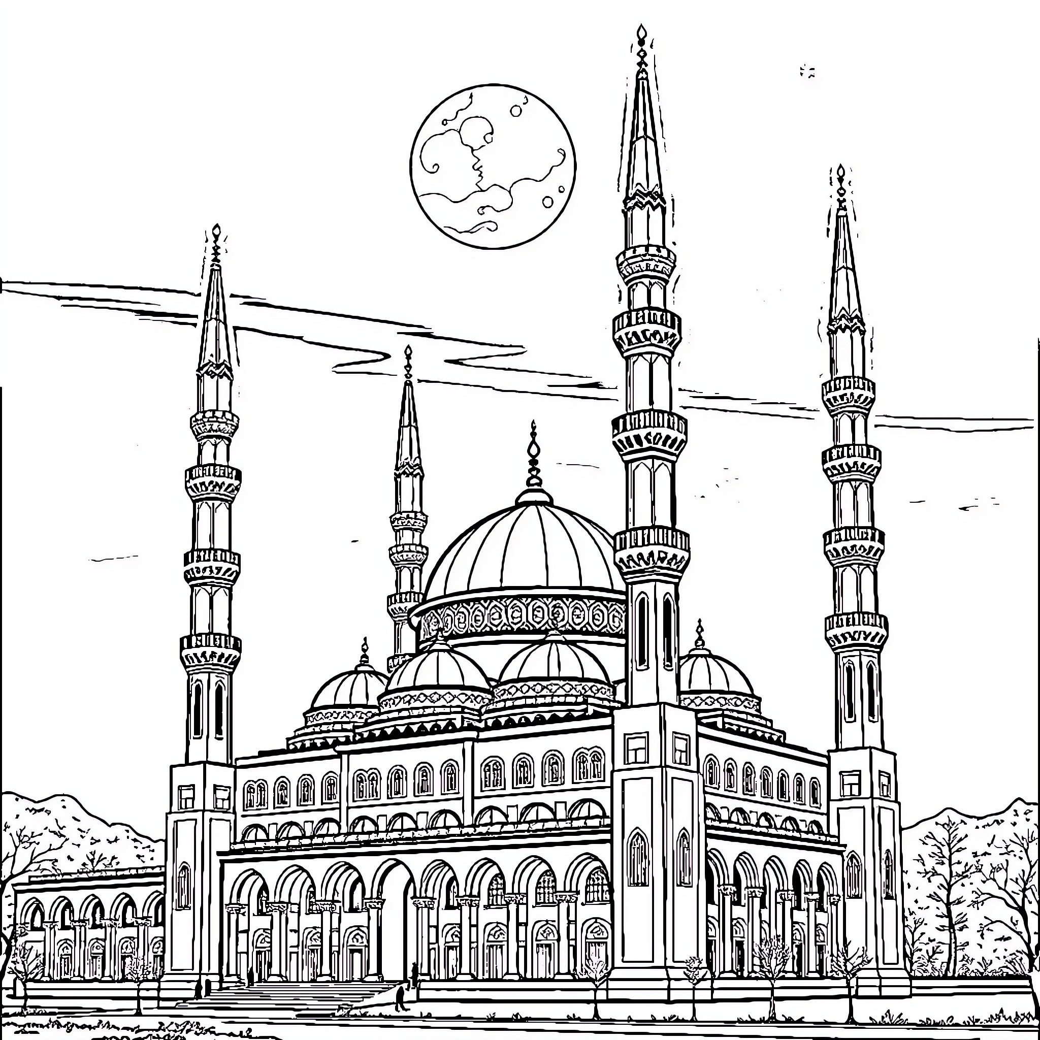 Best Mosque Coloring Pages (Free Printable PDF)