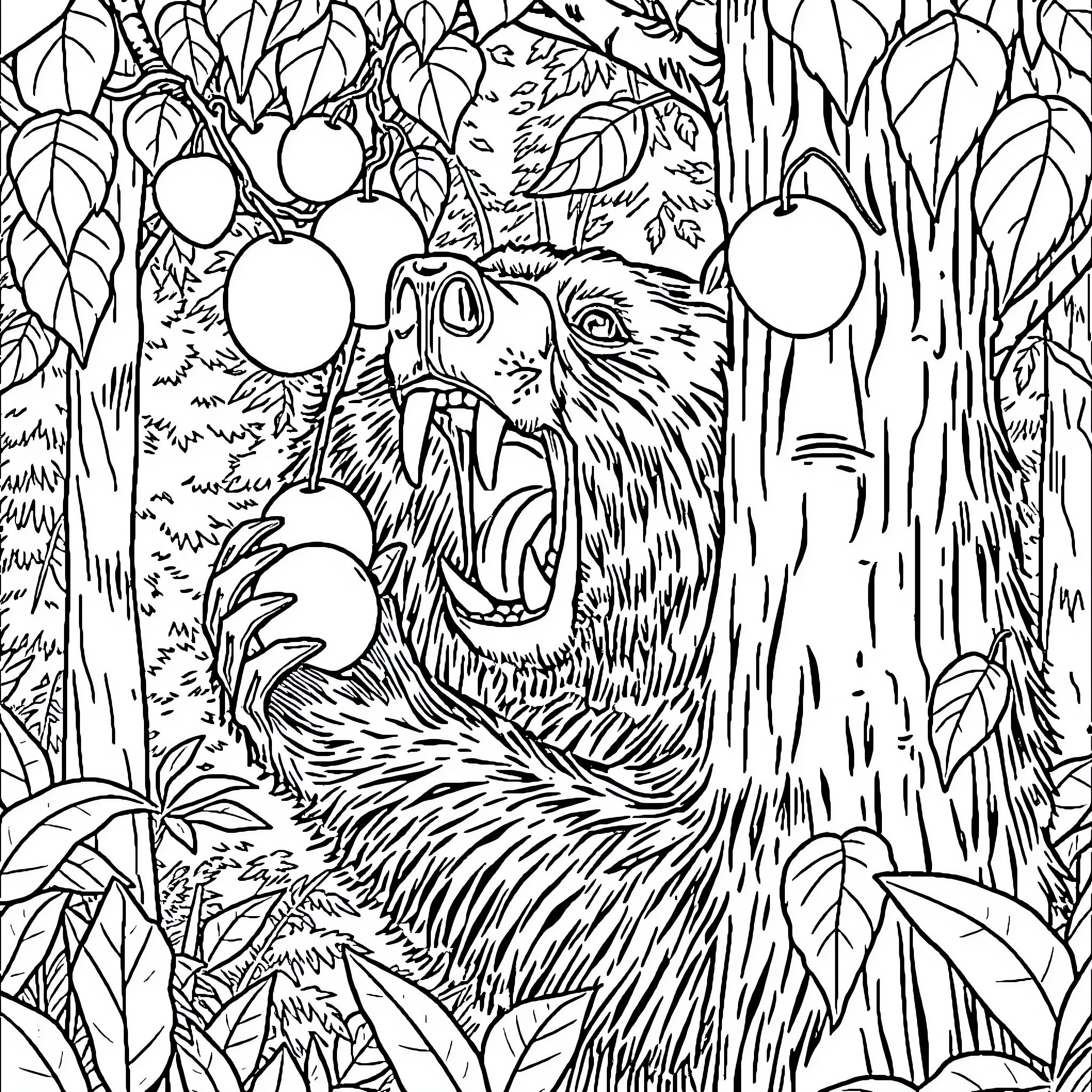 Best Saber Tooth Bear Coloring Pages (Free Printable PDF)