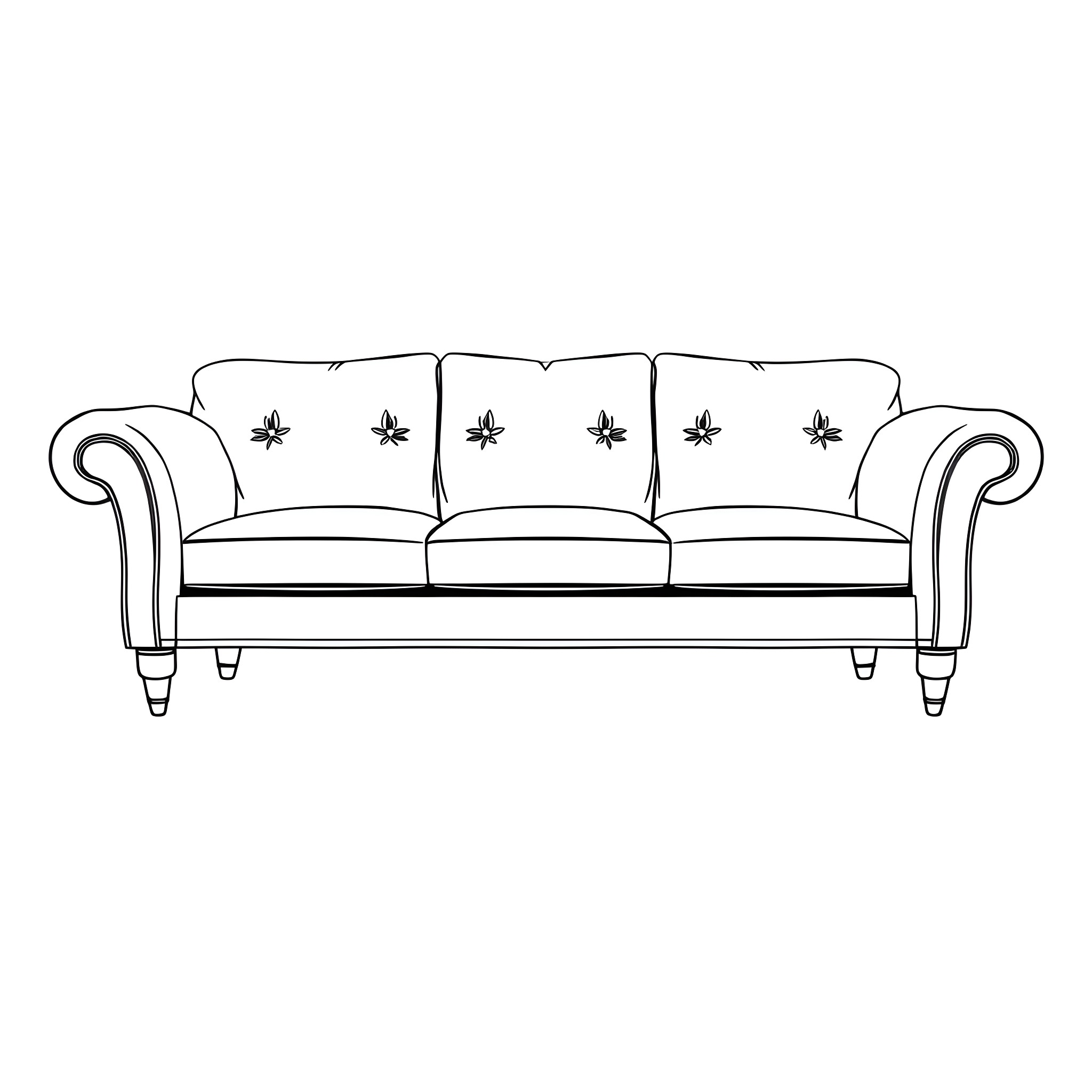 Best Sofa Coloring Pages (Free Printable PDF)