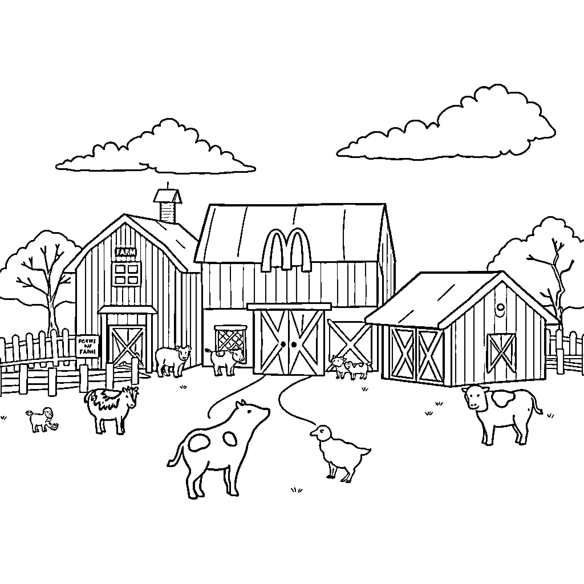 Best Farm Coloring Pages (Free Printable PDF)
