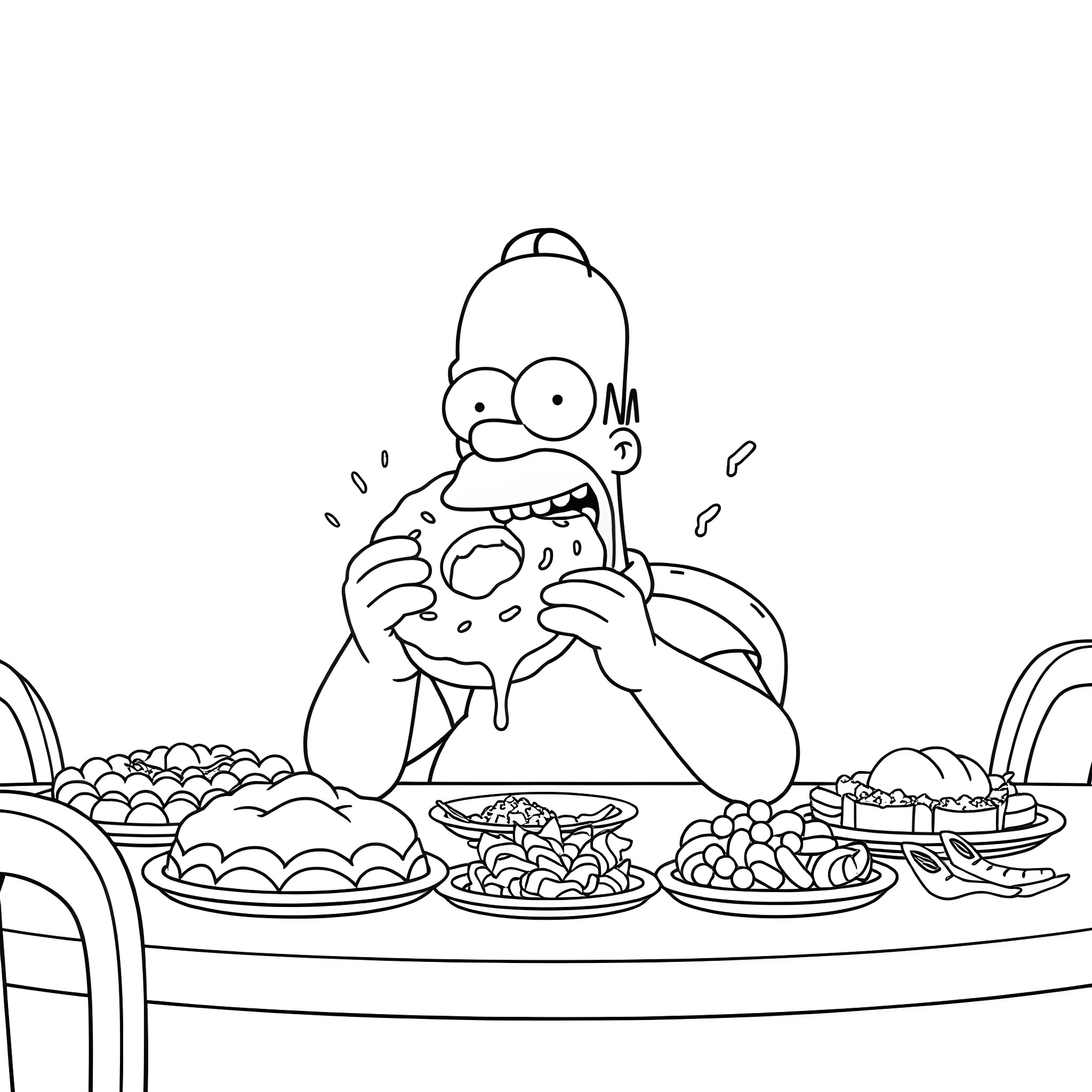 112 Best Homer Simpson Coloring Pages (Free Printable PDFs)