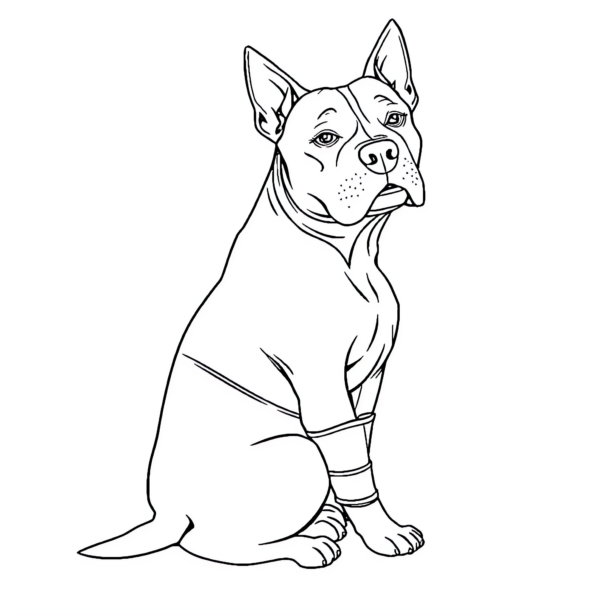 Best Staffy Coloring Pages (Free Printable PDF)