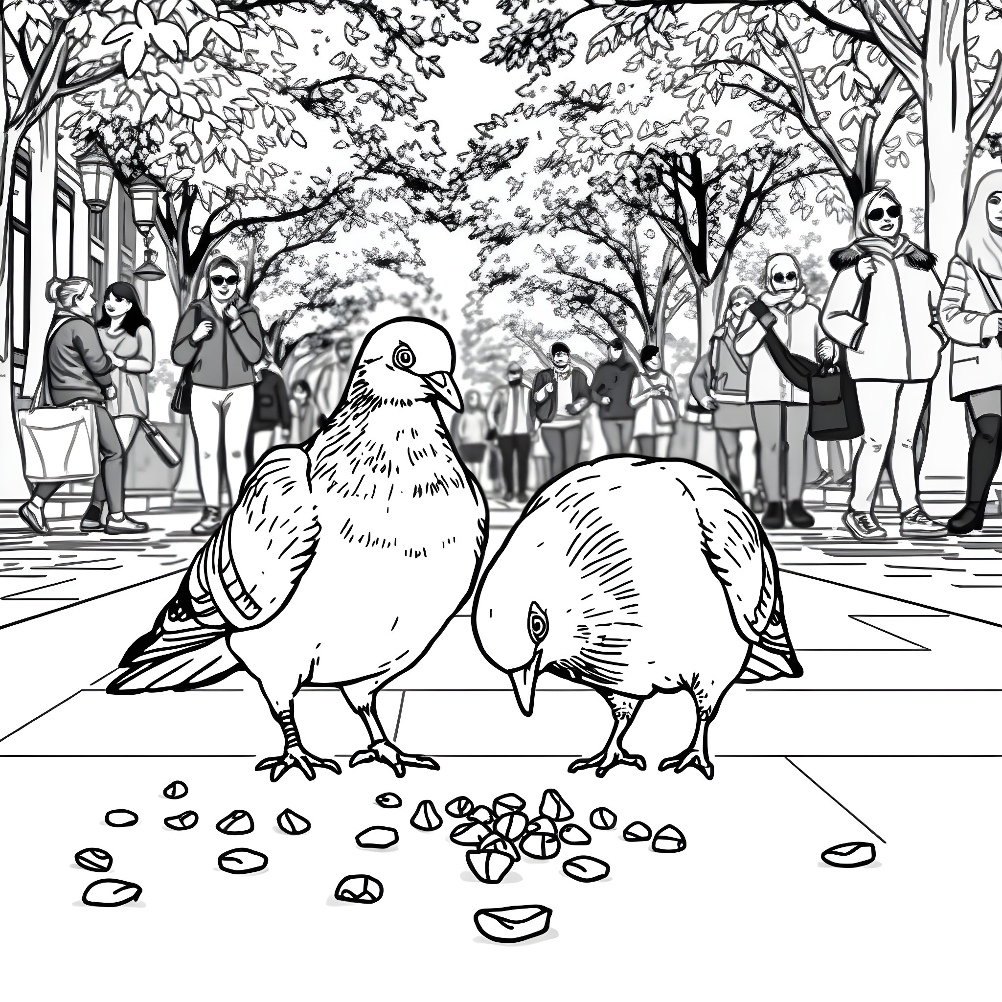 30 Best Pigeon Coloring Pages (Free Printable PDFs)