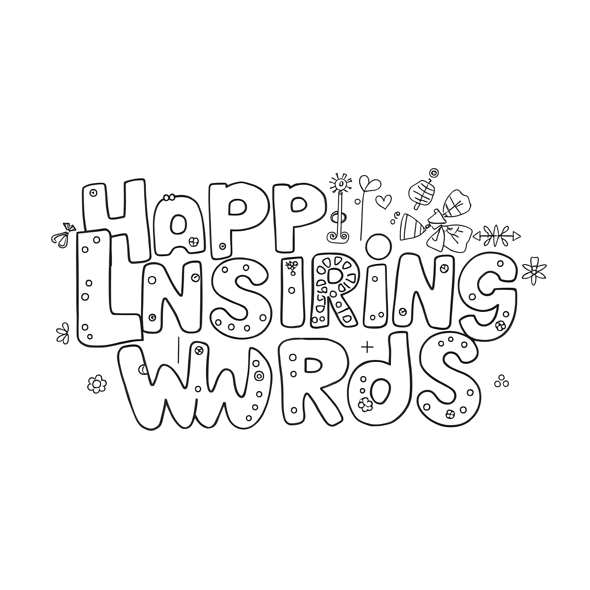 Best Word Coloring Pages (Free Printable PDF)