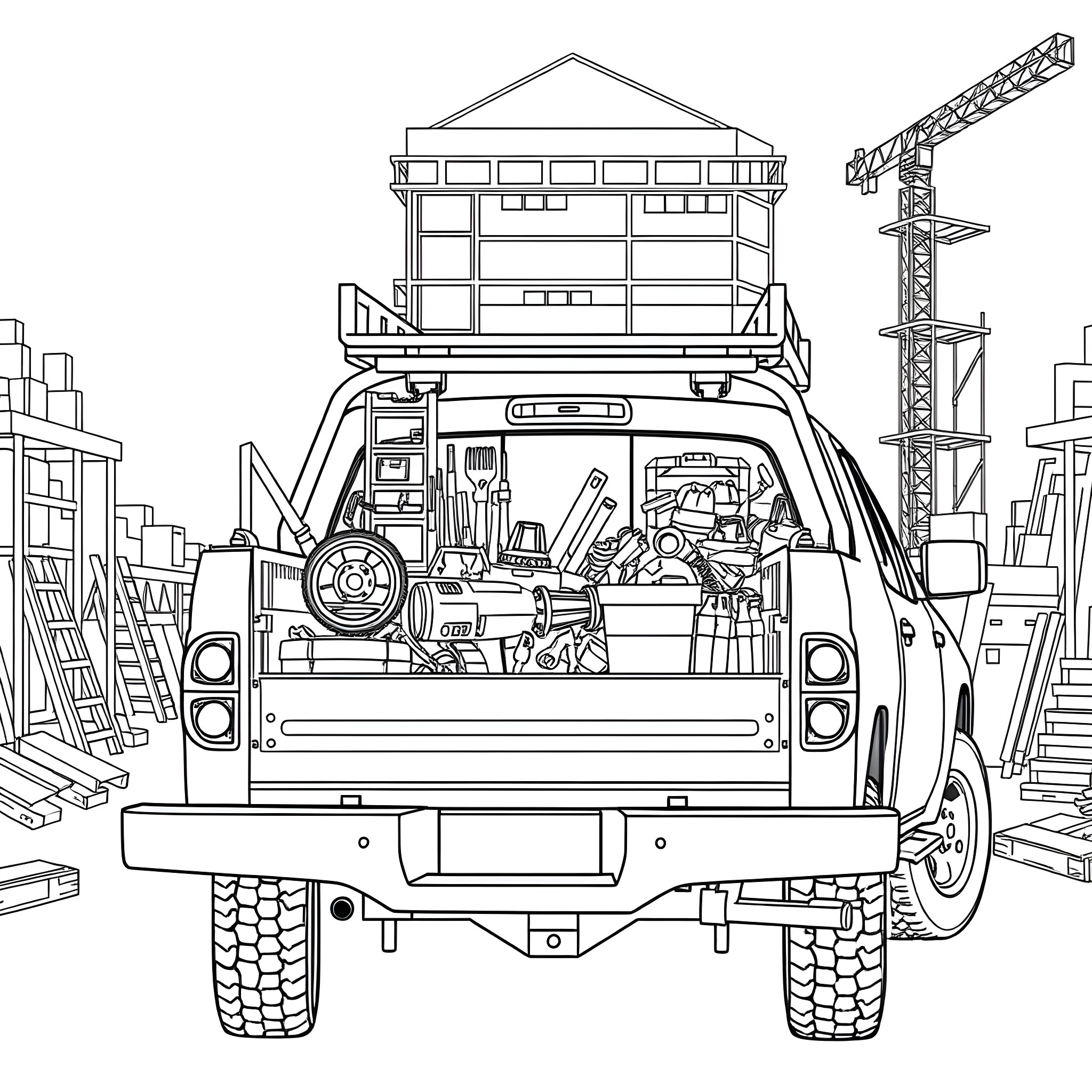 Best Pickup Coloring Pages (Free Printable PDF)