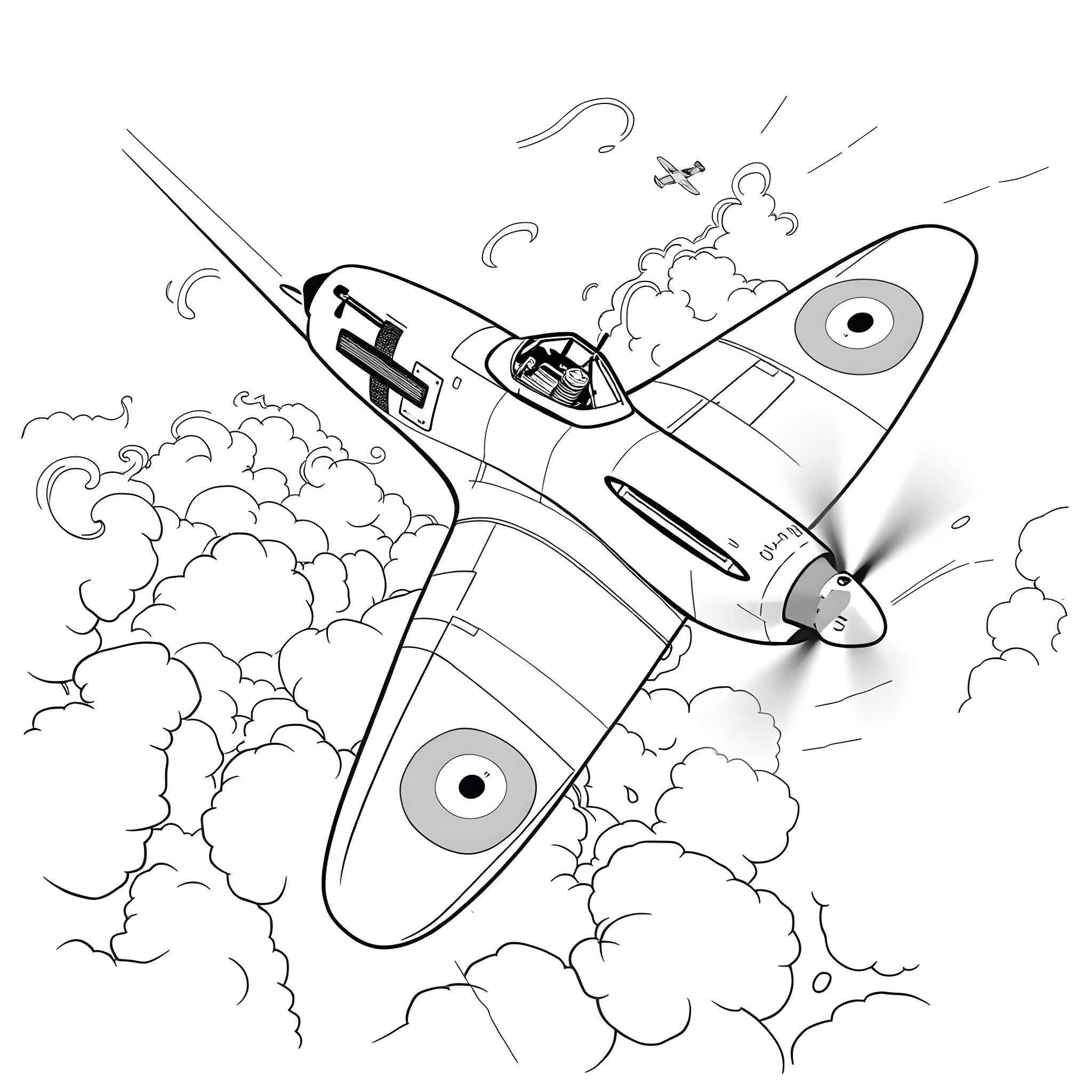 Best Spitfire Coloring Pages (Free Printable PDF)