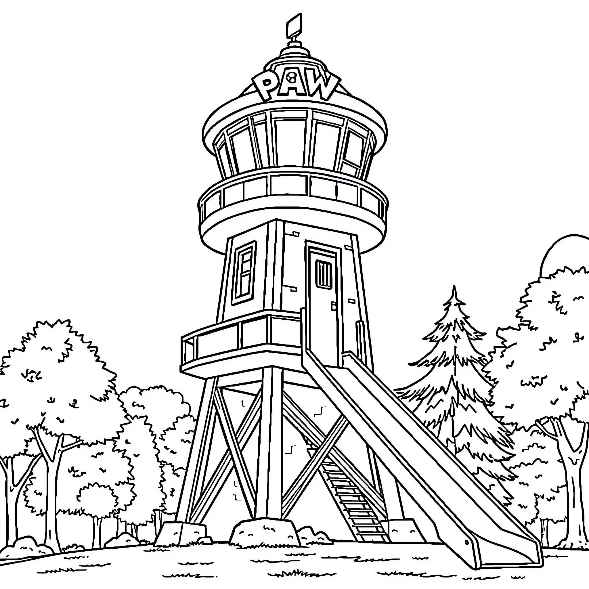Best Lookout Tower Coloring Pages (Free Printable PDF)