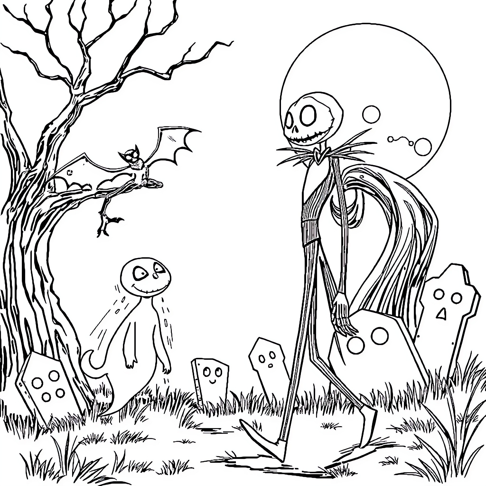 Best Jack Skellington Coloring Pages (Free Printable PDF)