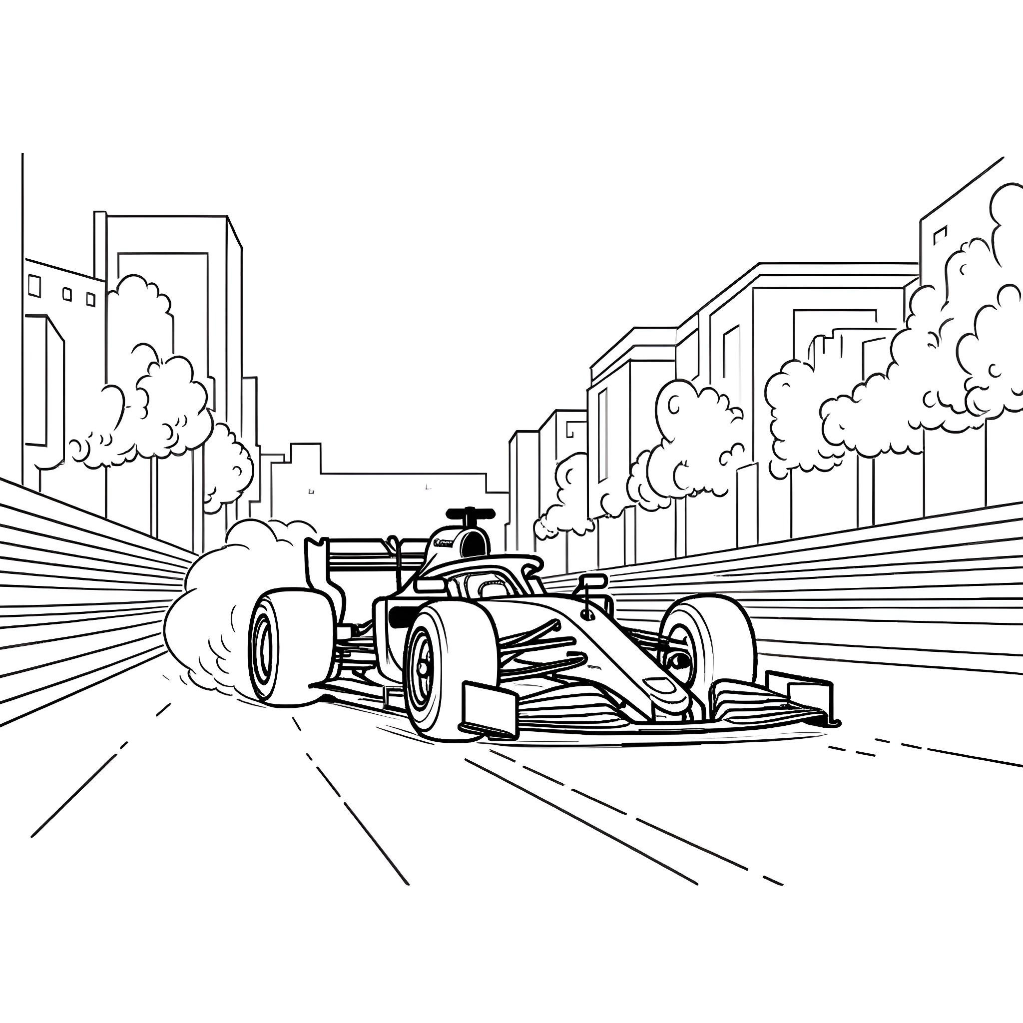 3 Best F1 Car Coloring Pages (Free Printable PDFs)