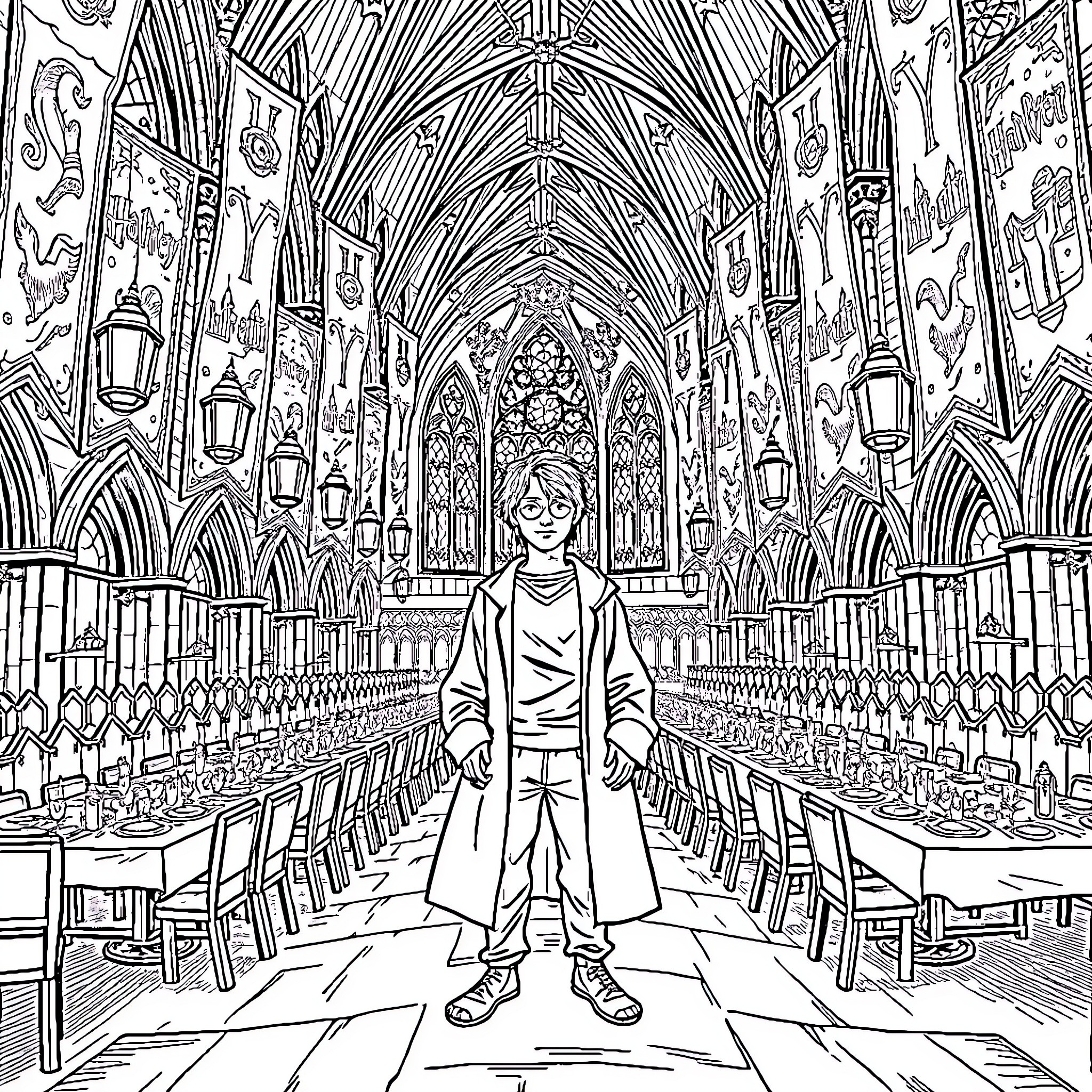 408 Best Harry Potter Coloring Pages (Free Printable PDFs)