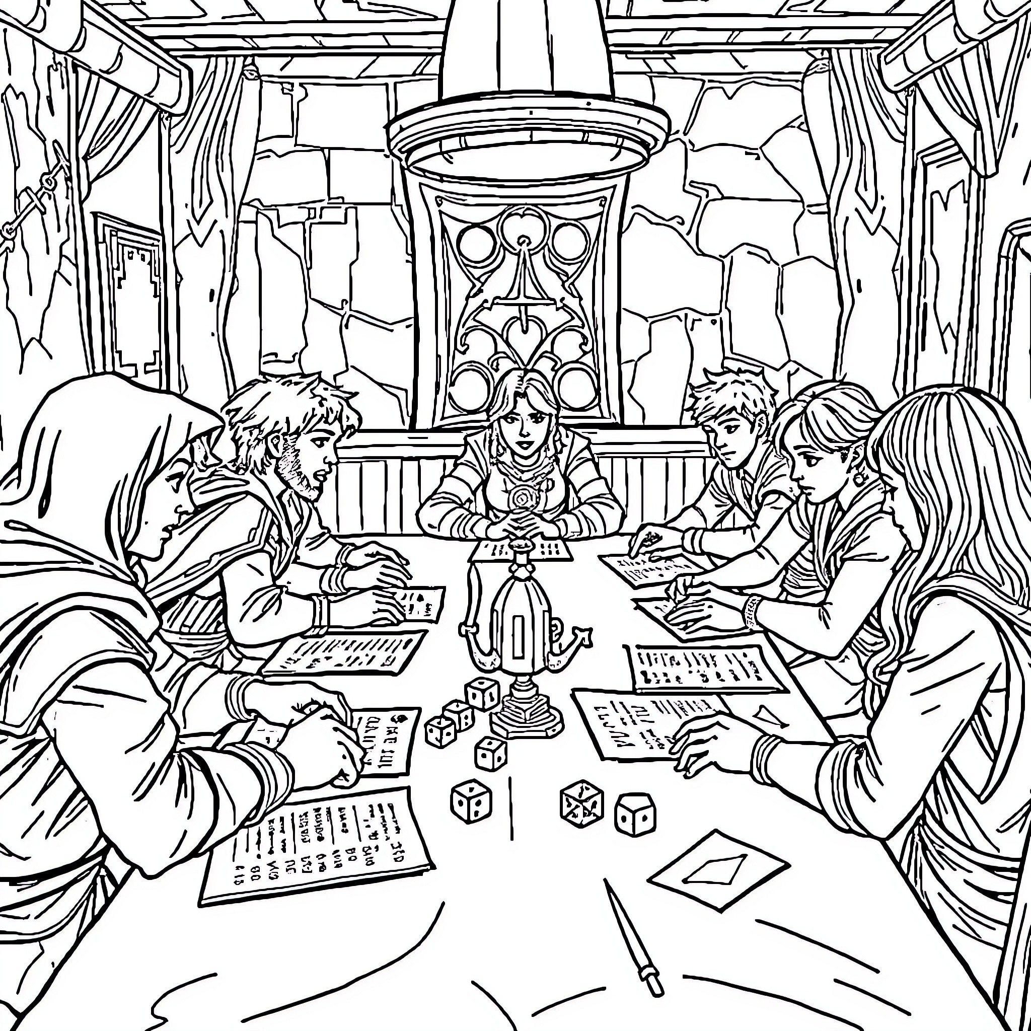 1 Best Dungeons & Dragons Coloring Pages (Free Printable PDFs)