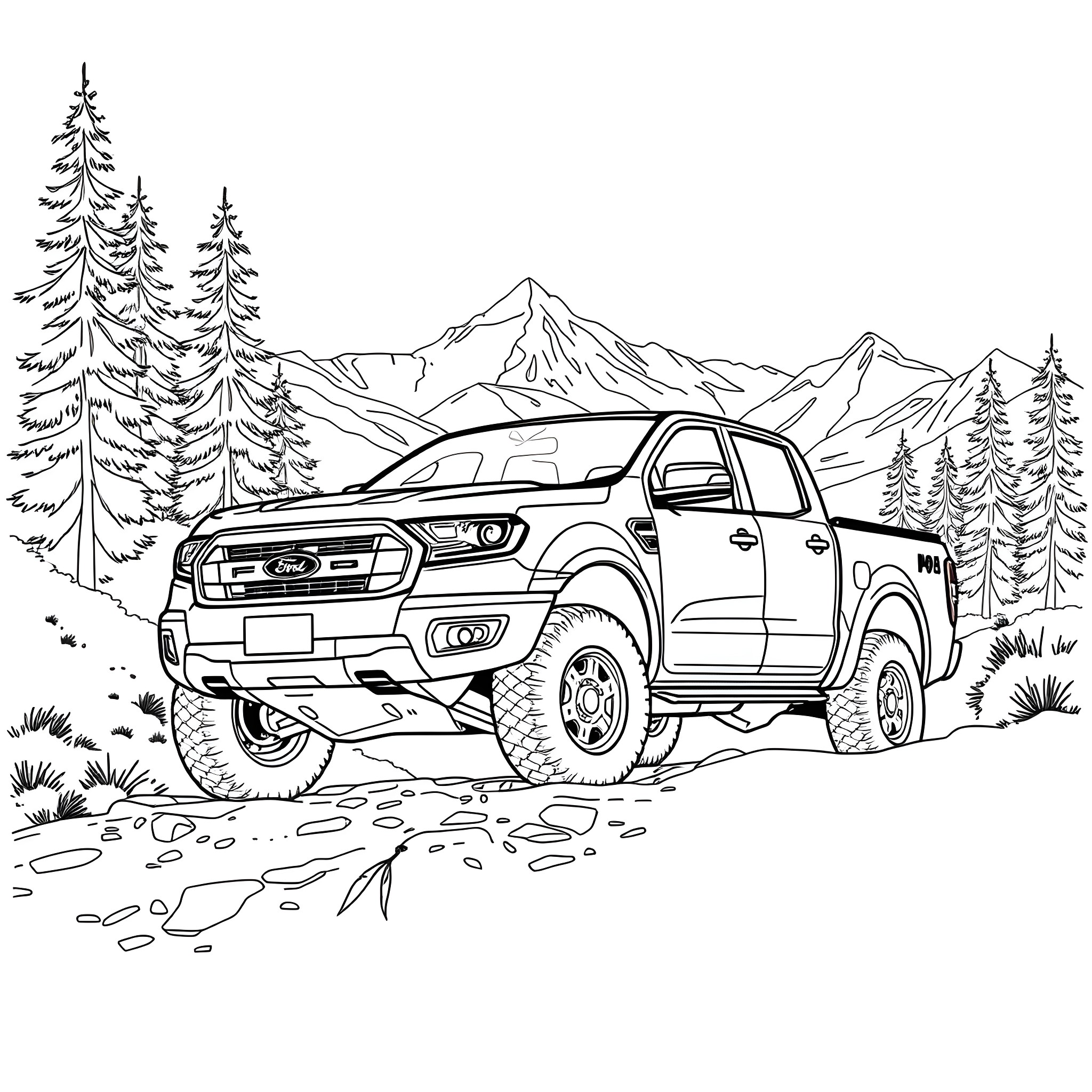 Best Ford Ranger Coloring Pages (Free Printable PDF)