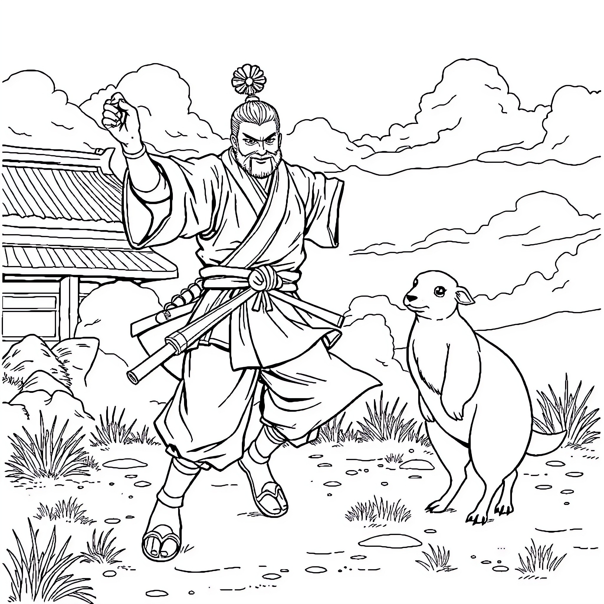 40 Best Sangoku Coloring Pages (Free Printable PDFs)