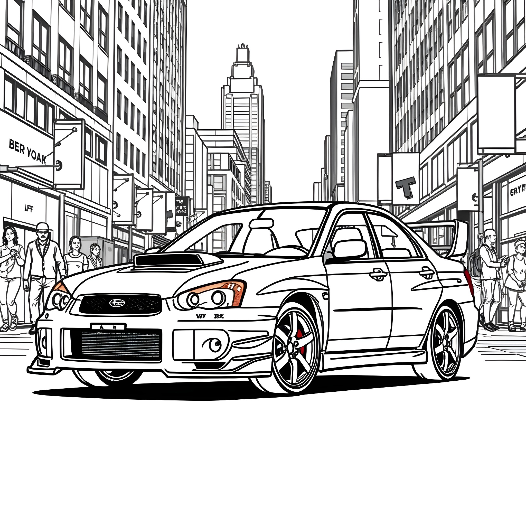 Best Subaru Coloring Pages (Free Printable PDF)