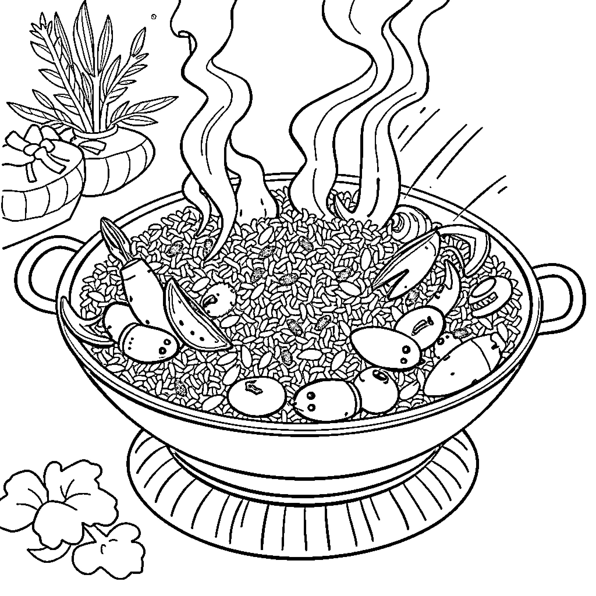 Best Paella Coloring Pages (Free Printable PDF)