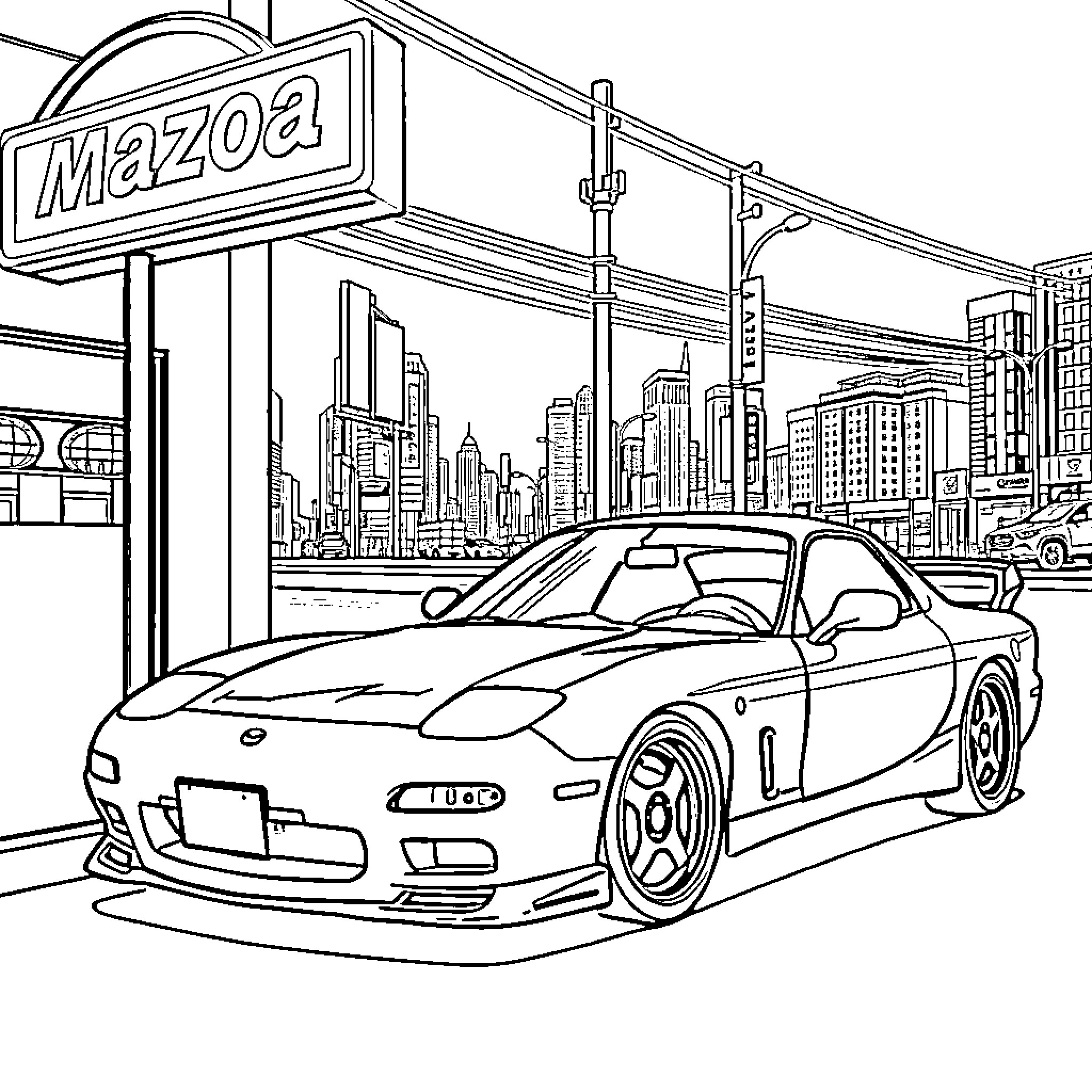 Best Mazda Coloring Pages (Free Printable PDF)
