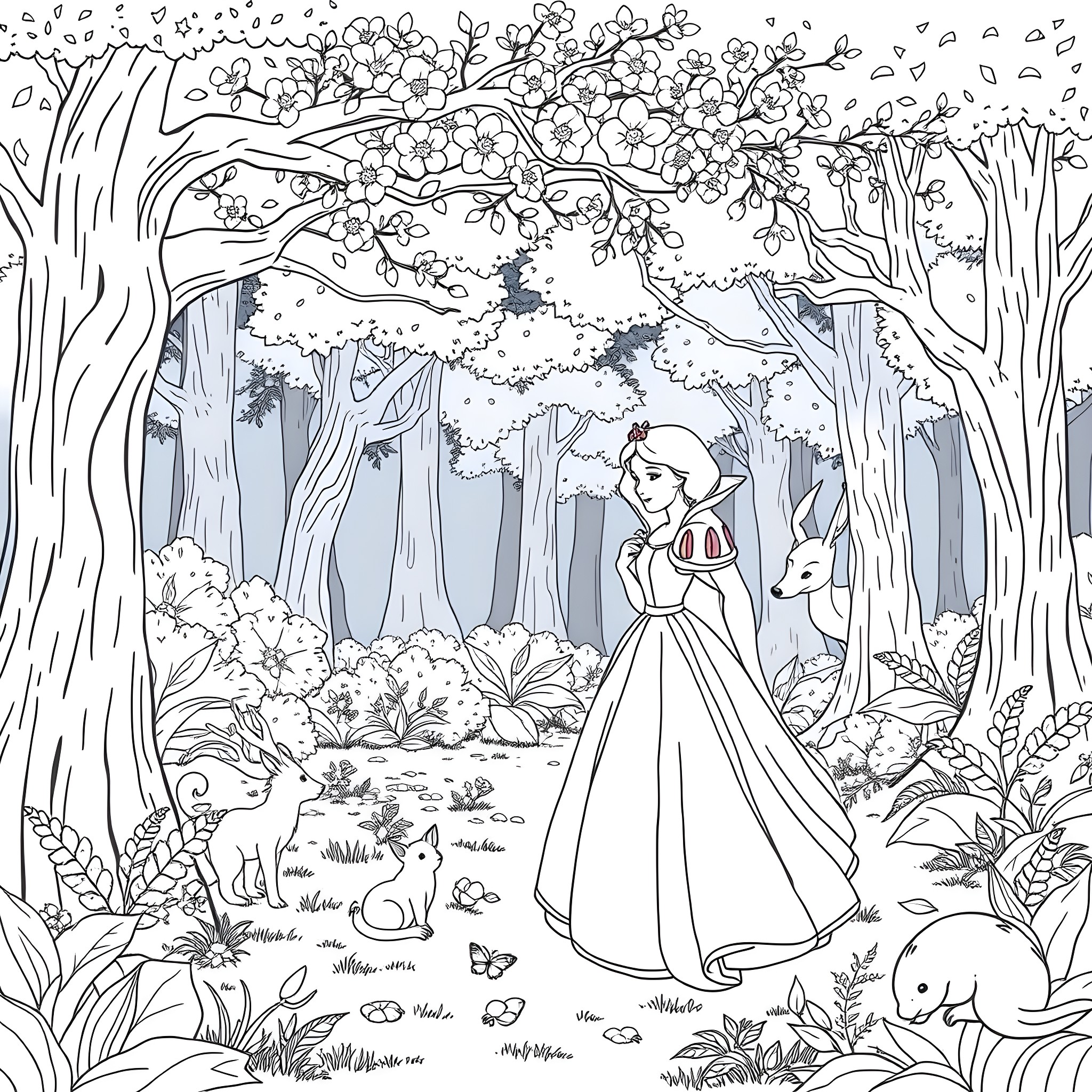 Best Snow White Coloring Pages (Free Printable PDF)