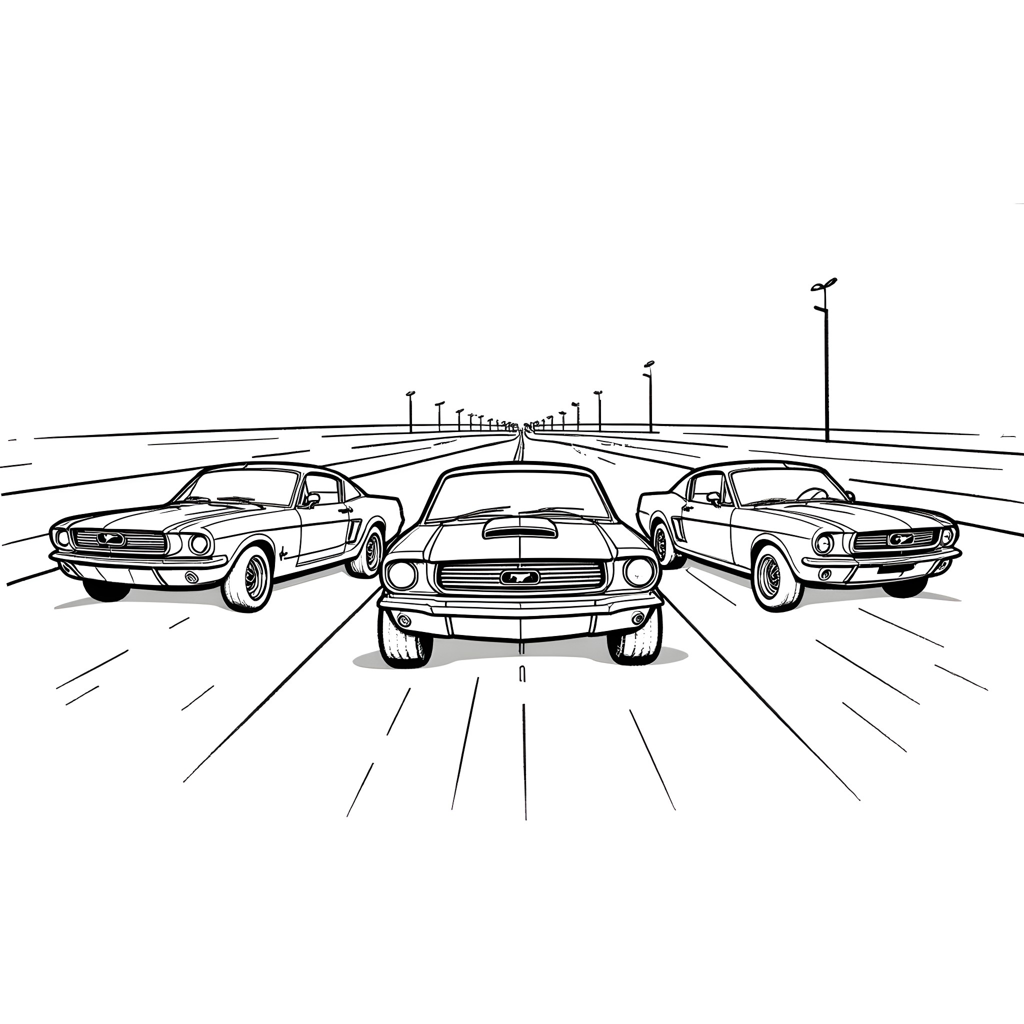 Best Muscle Car Coloring Pages (Free Printable PDF)
