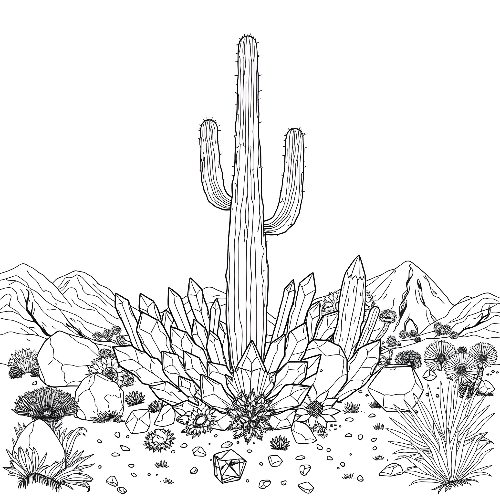 Best Cactus Coloring Pages (Free Printable PDF)