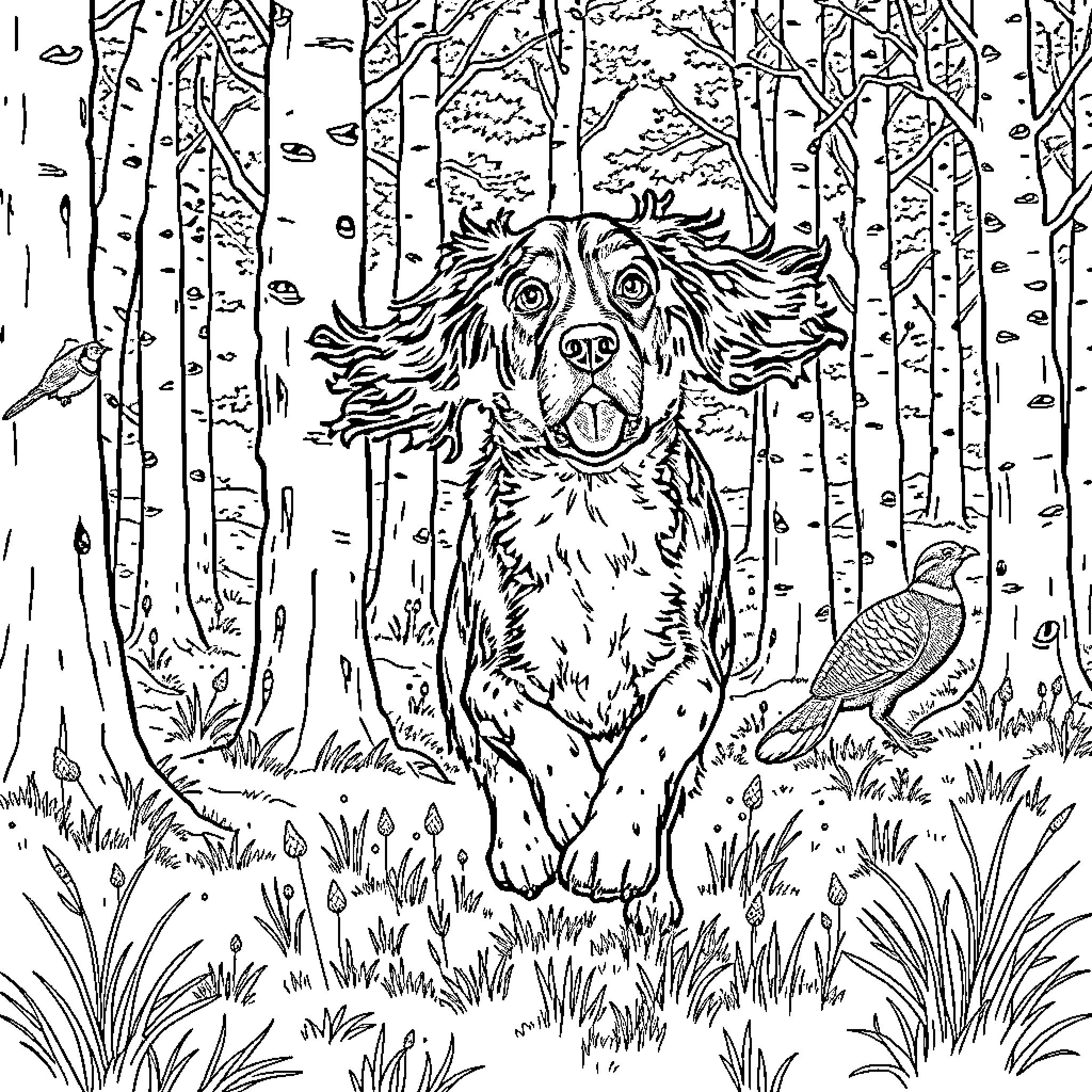 Best Springer Spaniel Coloring Pages (Free Printable PDF)