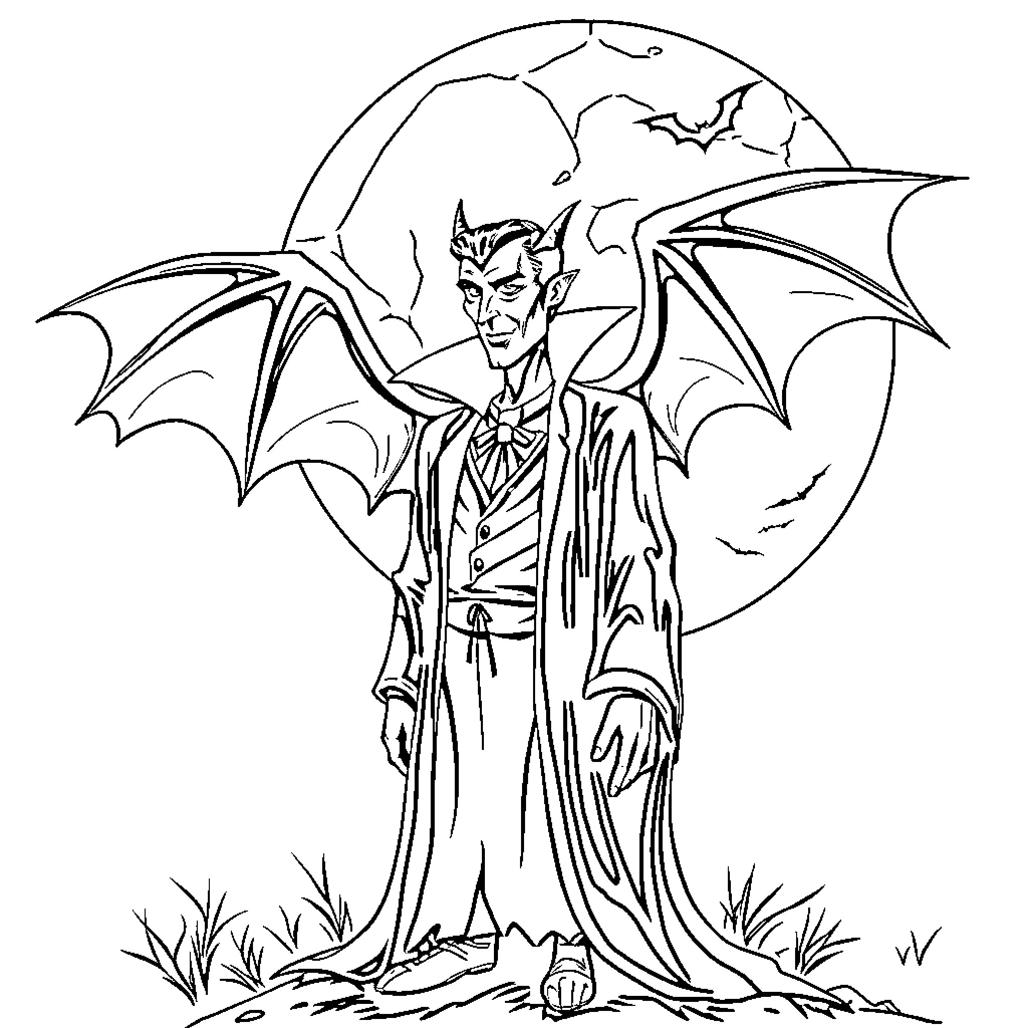 Best Vampire Coloring Pages (Free Printable PDF)