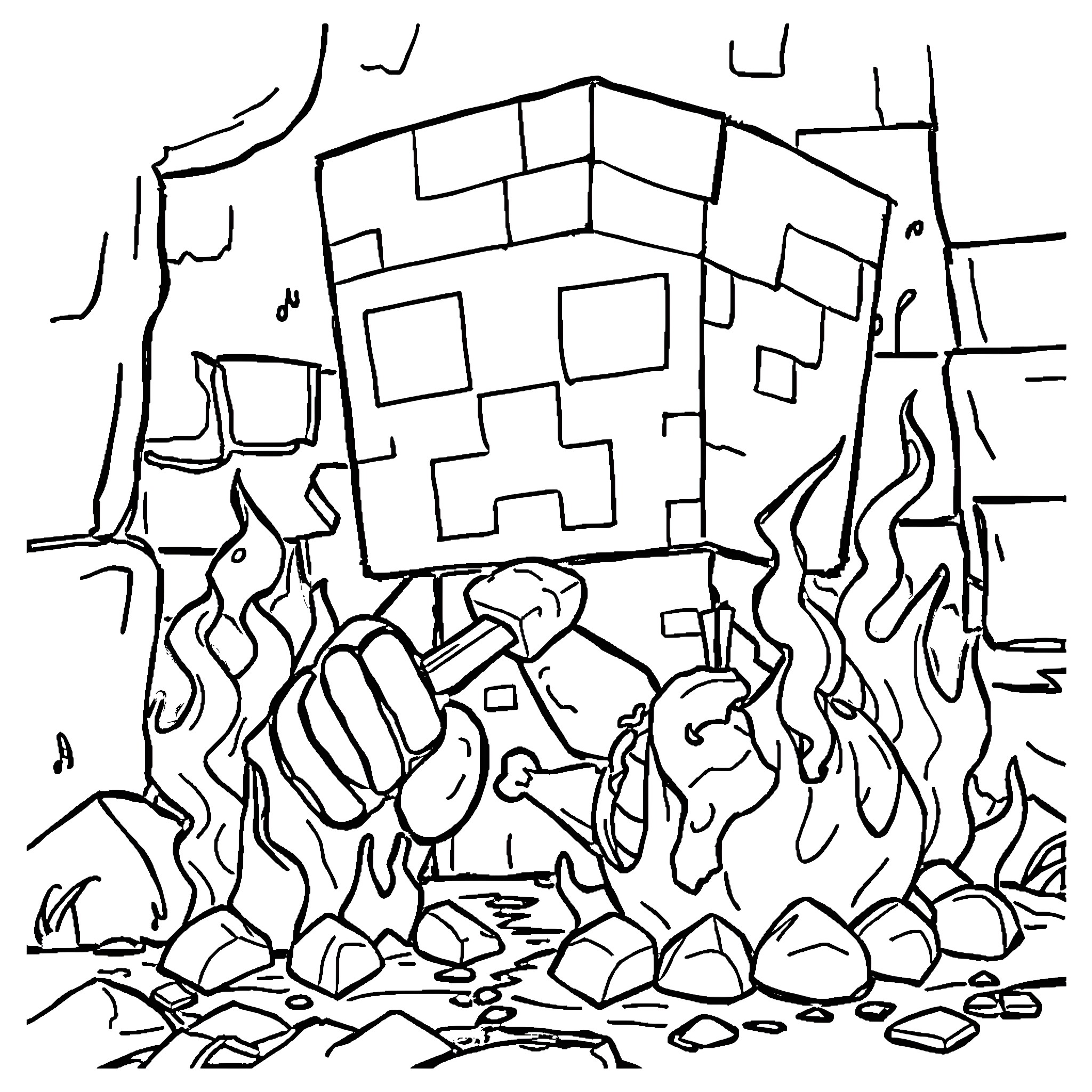 Best Creeper Coloring Pages (Free Printable PDF)