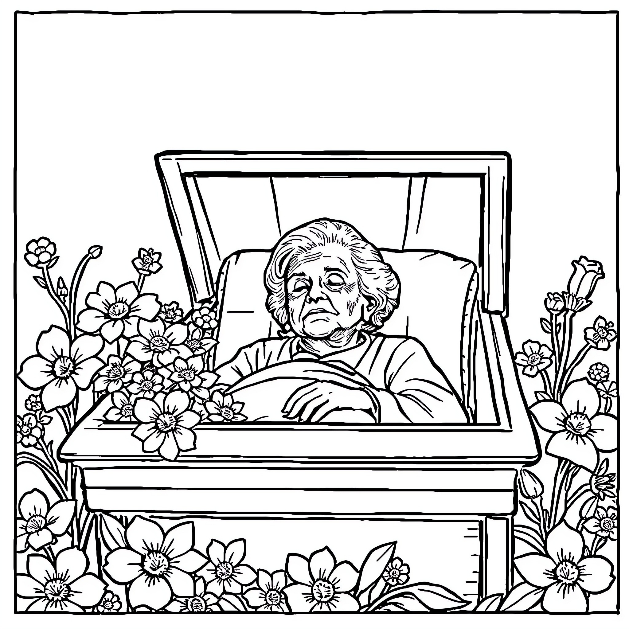 Best Old Lady Coloring Pages (Free Printable PDF)