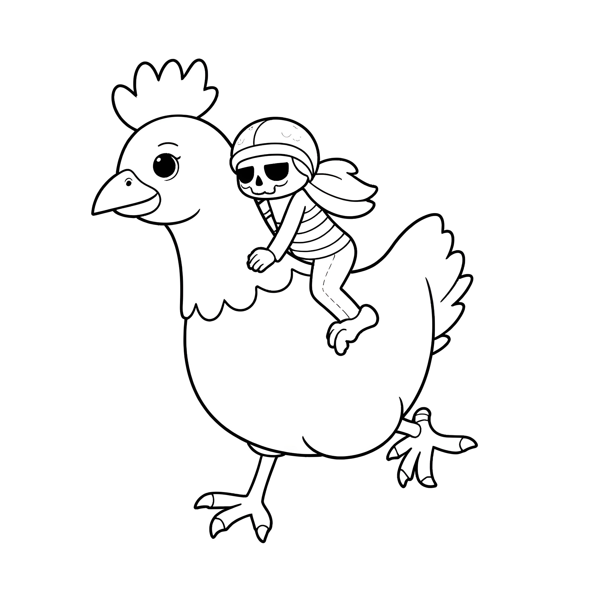 23 Best Chicken Jockey Coloring Pages (Free Printable PDFs)