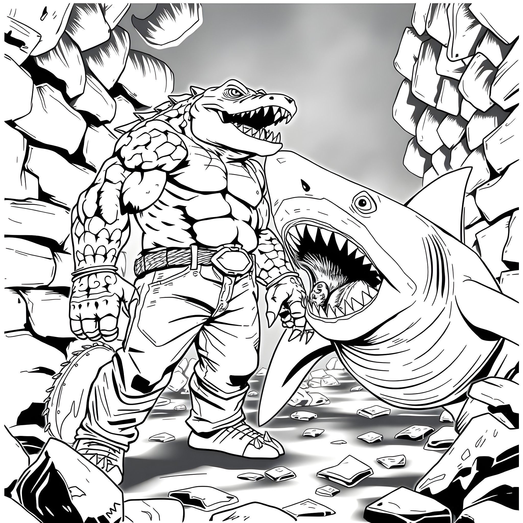47 Best Killer Croc Coloring Pages (Free Printable PDFs)