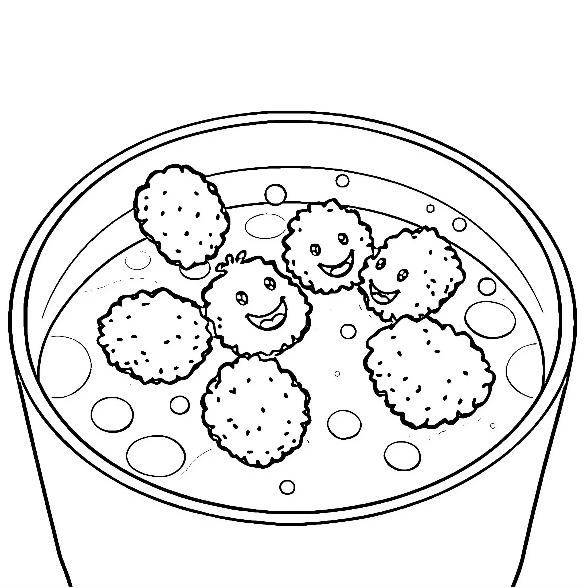 Best Chicken Nugget Coloring Pages (Free Printable PDF)