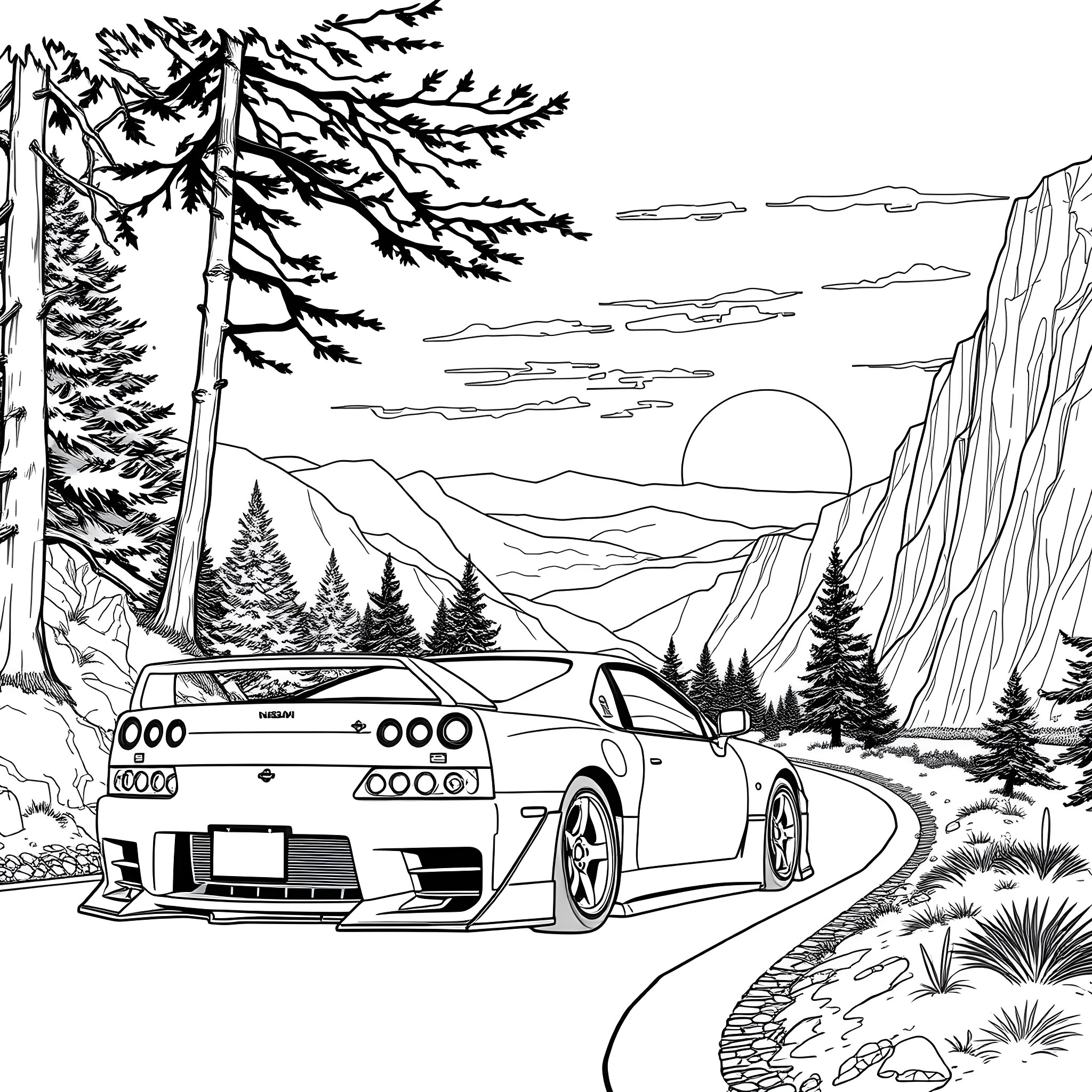 Best Nissan Coloring Pages (Free Printable PDF)